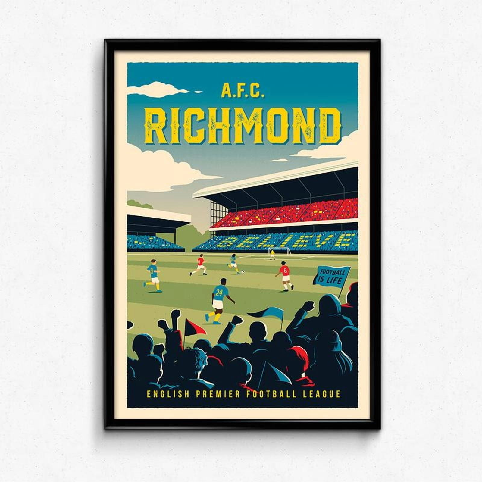 Richmond Retro Poster - Ted Lasso Wall Decor Artwork Soccer Football ...