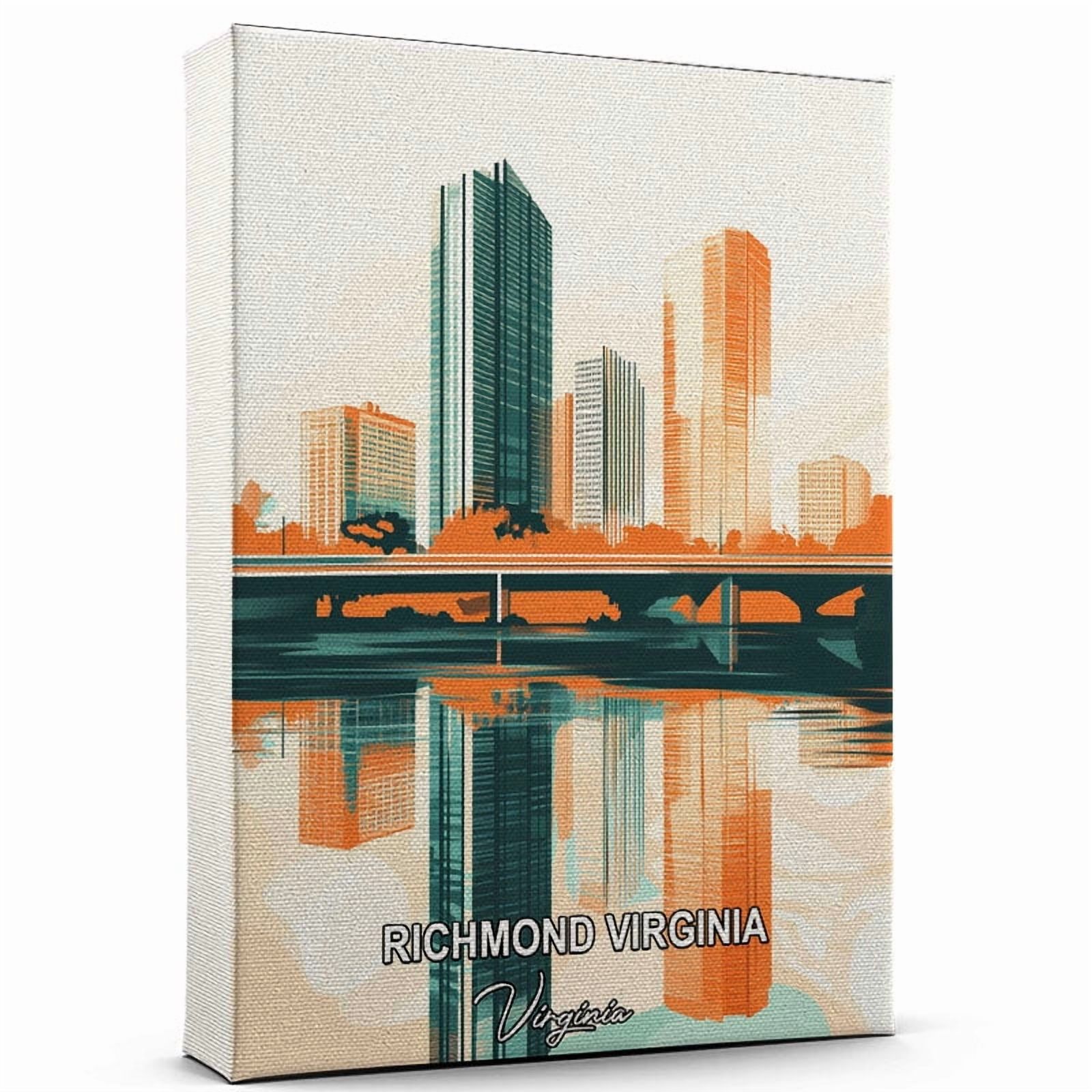 Richmond Virginia Travel Canvas Wall Art – Virginia Canvas – A Scenic ...