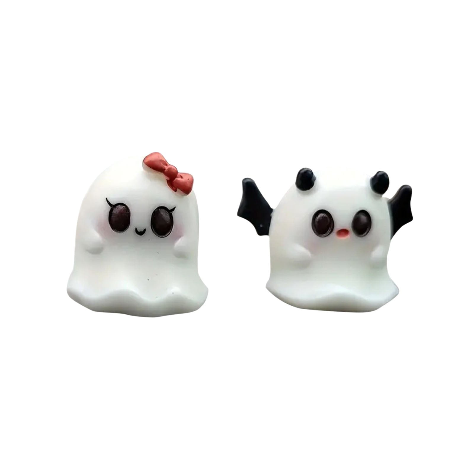 Richmoon Mini Ghost Halloween Decor, Resin Cute Ghost Figurines ...