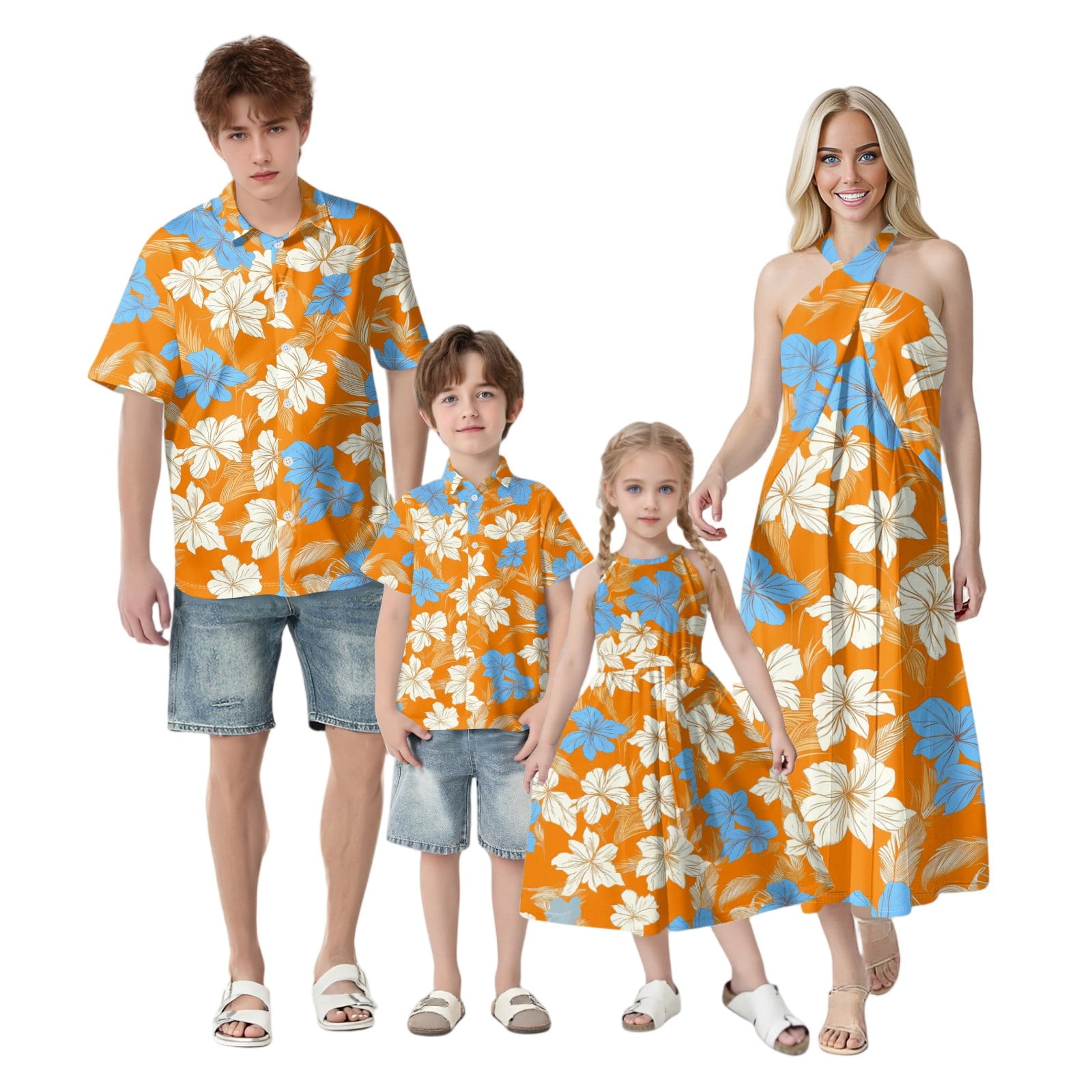 Richmoon Summer Set Clearance Family Clothes for Beach Family Pajamas Family Matching Summer ...
