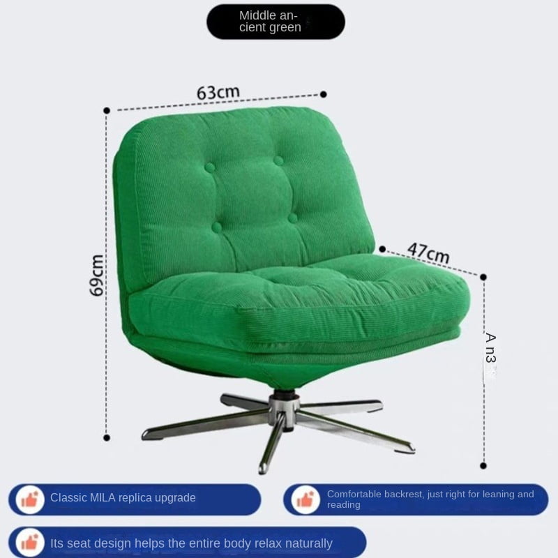 Richome Living Room Sofa Chair Rotatable Balcony Small Unit Single ...