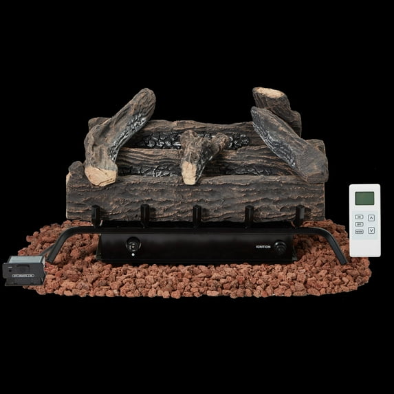 Richryce 24-Inch Ventless Propane Gas Log Set - Walmart.com