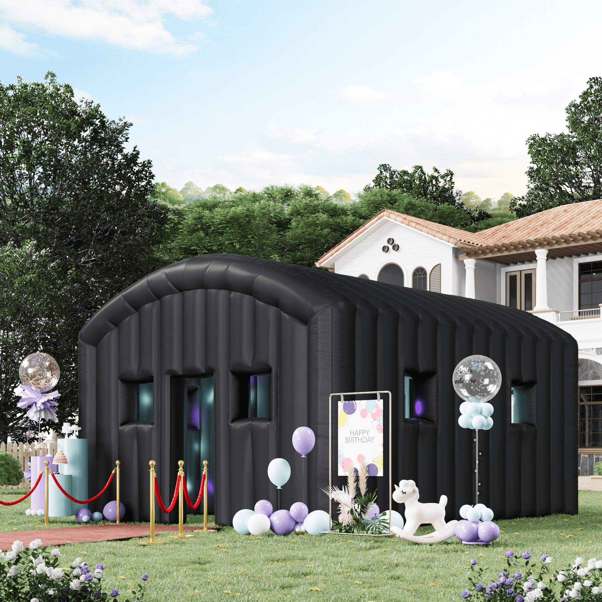 EROMMY Inflatable Nightclub 20x16x12 Ft, Inflatable Party Tent with ...