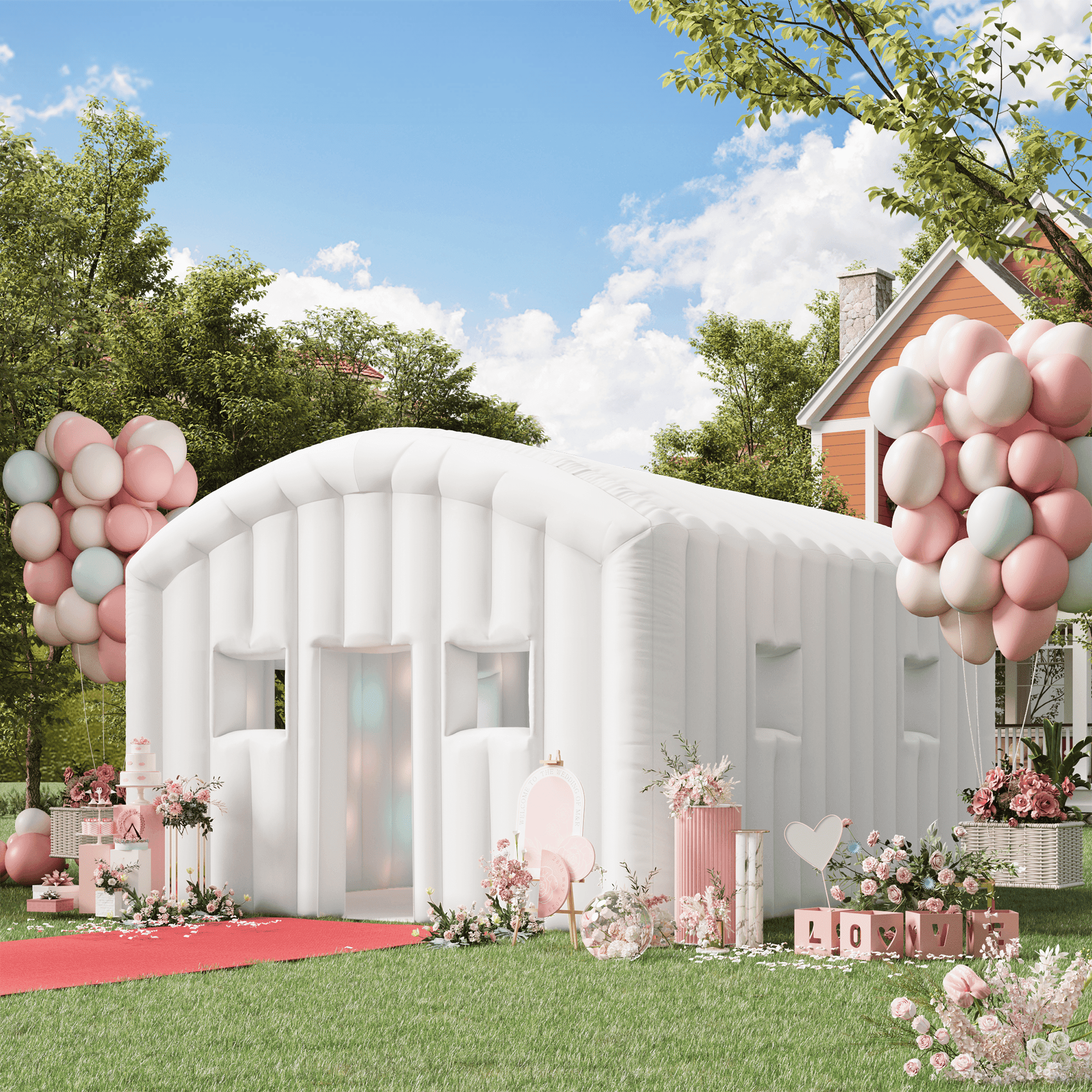 EROMMY Inflatable Nightclub 20x16x12 Ft, Inflatable Party Tent with ...