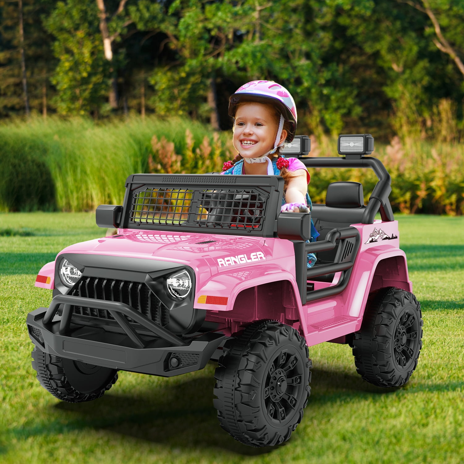 EROMMY Motorized Kids Ride on Toy, Ride on Jeep Car, 12V Powered Kids ...