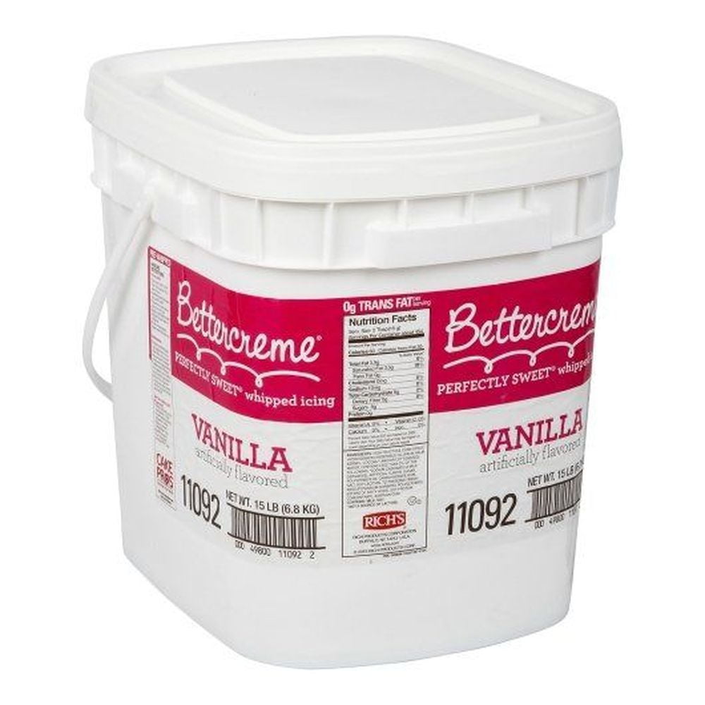 Rich's Bettercreme Non-Dairy Vanilla Pre-Whipped Icing, Cake Frosting ...