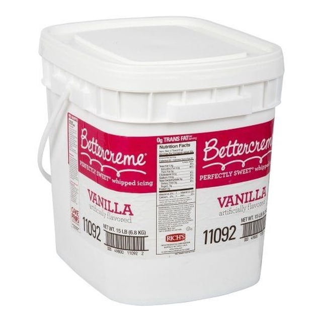 Rich's Bettercreme Non-Dairy Vanilla Pre-Whipped Icing, Cake Frosting ...