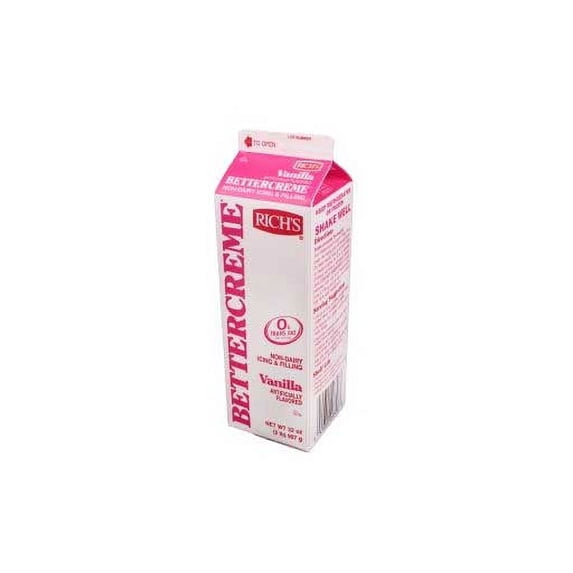 Richs Bettercreme Vanilla Frosting and Filling, Ready-to-Whip Non-Dairy ...