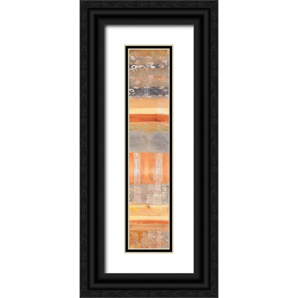 Richter-Armgart, Rose 8x24 Black Ornate Wood Framed with Double Matting ...