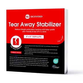 Embroidery Stabilizer Tear Away Embroidery Stabilizer Backing for ...