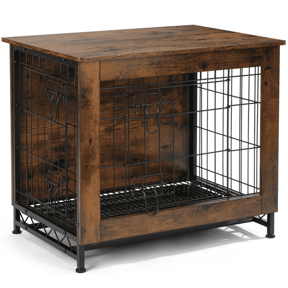 Richya Pet Cage, Dog Crate Furniture for Small Dogs, Indoor Kennel, Side End Table - Walmart.com