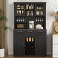 Richya Modern Tall Kitchen Pantry Storage Cabinet with Doors and ...