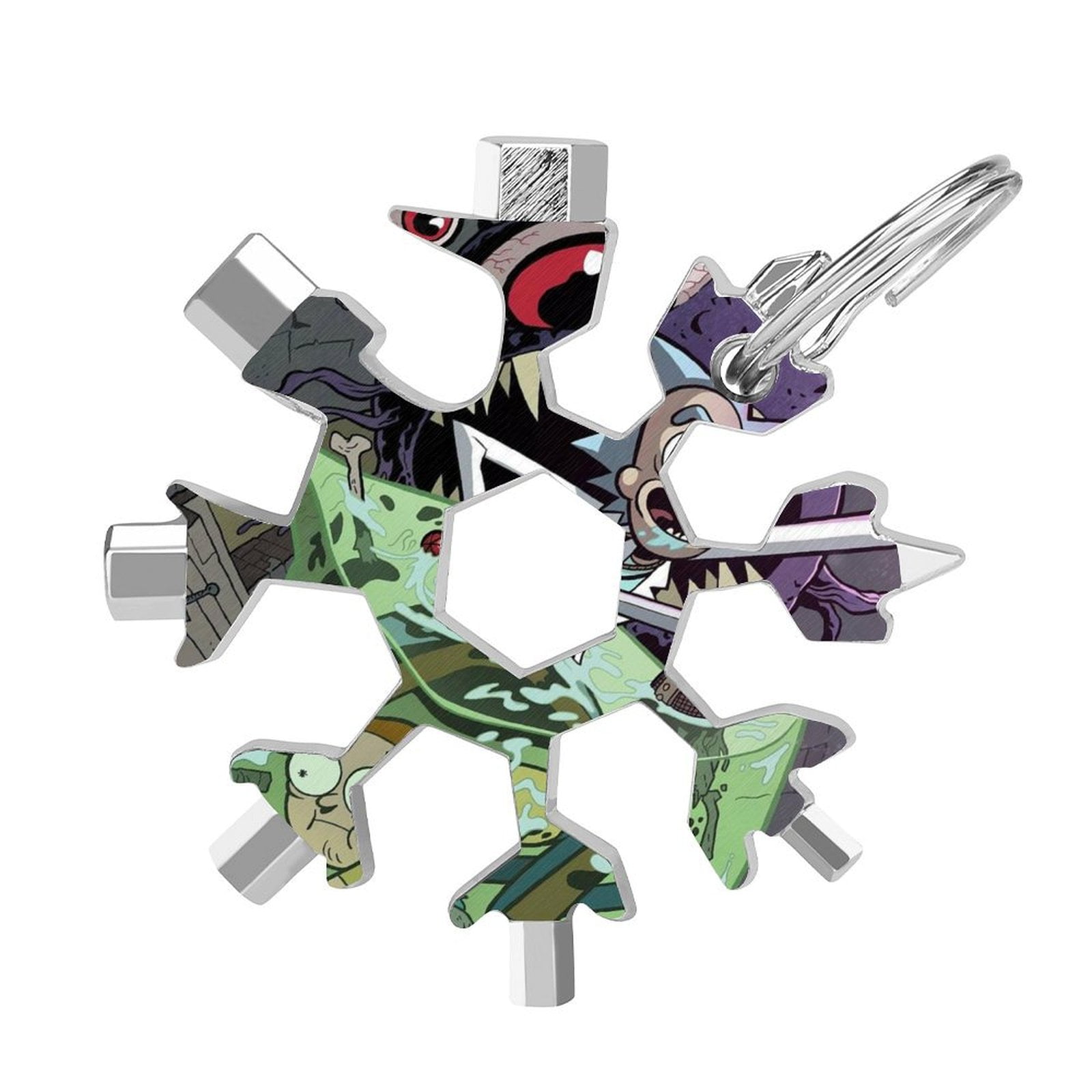 Rick And Morty 19-in-1 Snowflake Multi Tool, Bottle Opener/Flat ...
