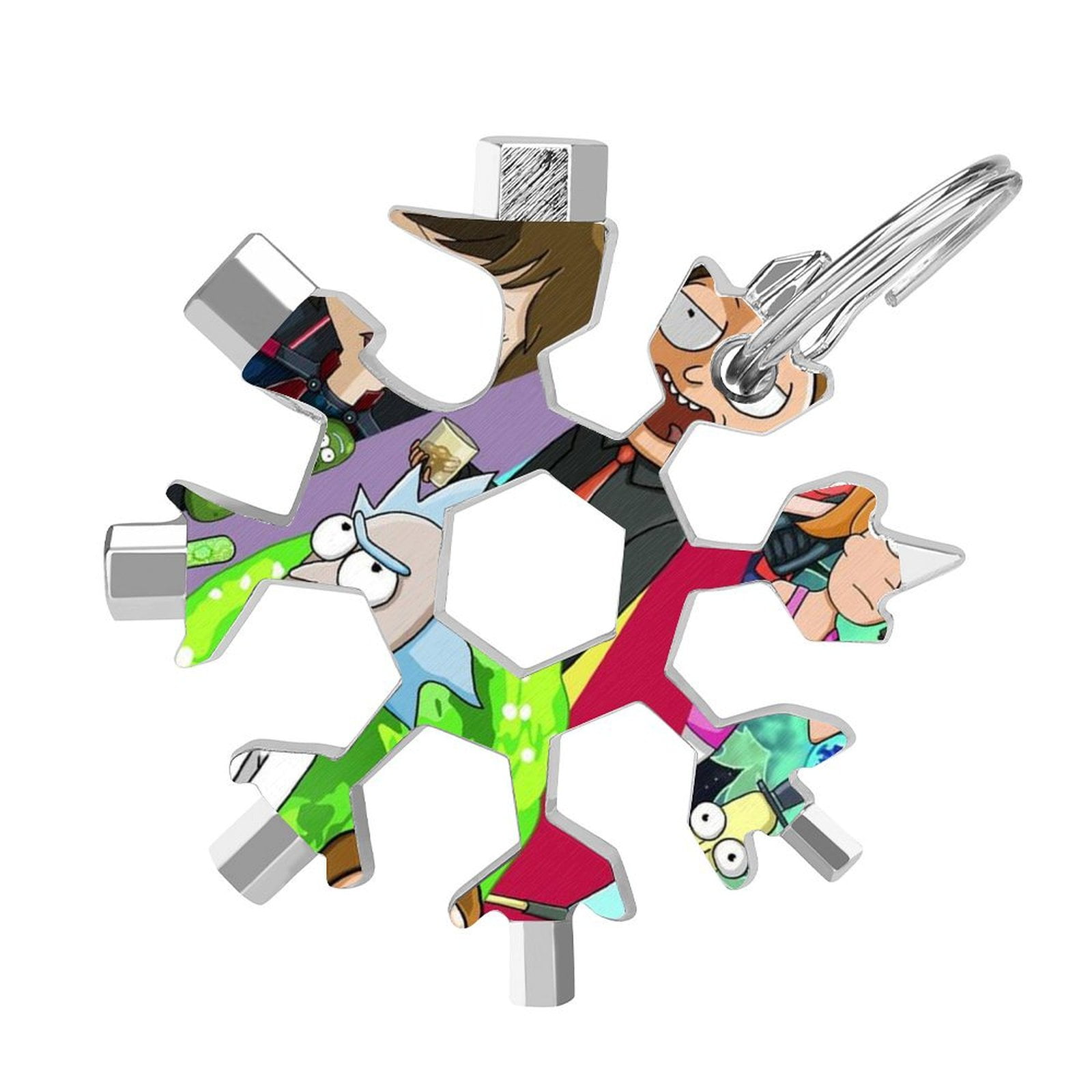 Rick And Morty 19-in-1 Snowflake Multi Tool, Bottle Opener/Flat ...