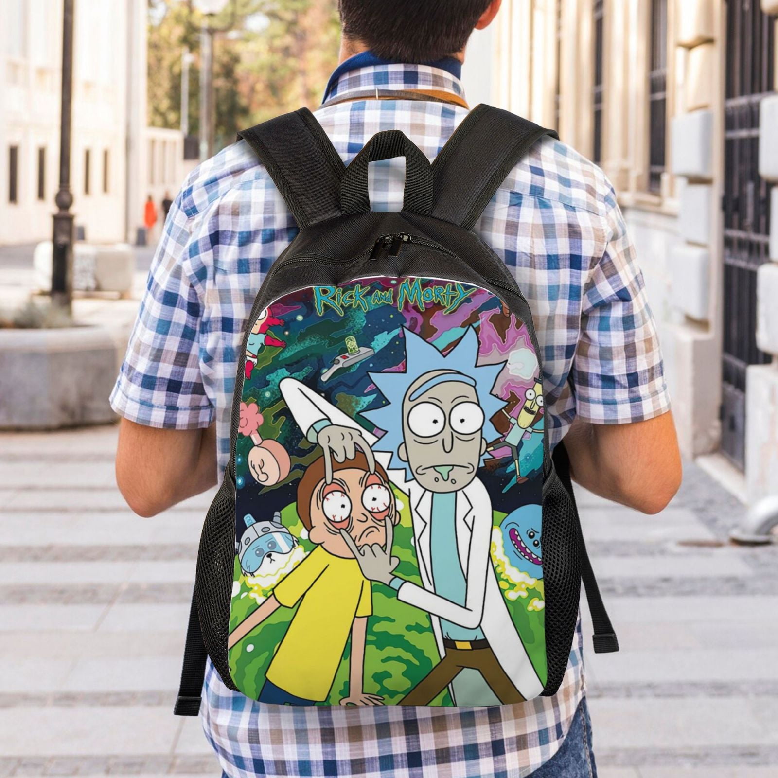 Rick And Morty Anime Backpack Travel Bag 3d Printing Casual Daypack ...