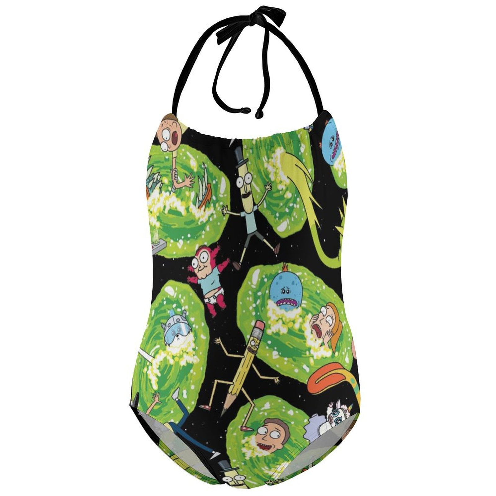 Rick And Morty Anime Girls One-piece Swimsuit Summer Kid's Beach ...