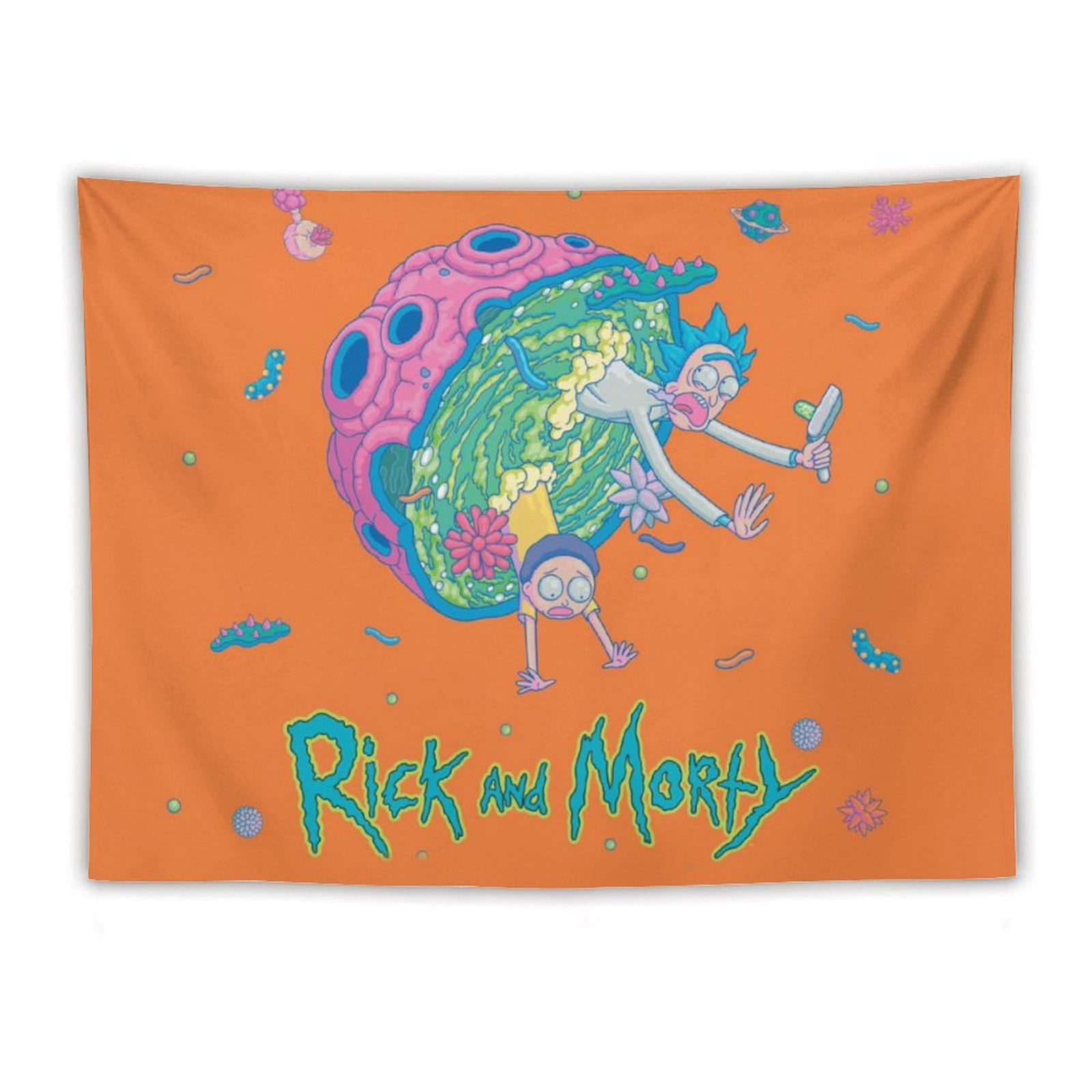 Rick And Morty Anime Wall Tapestrys Bedroom Room Decor Wall Hanging for ...