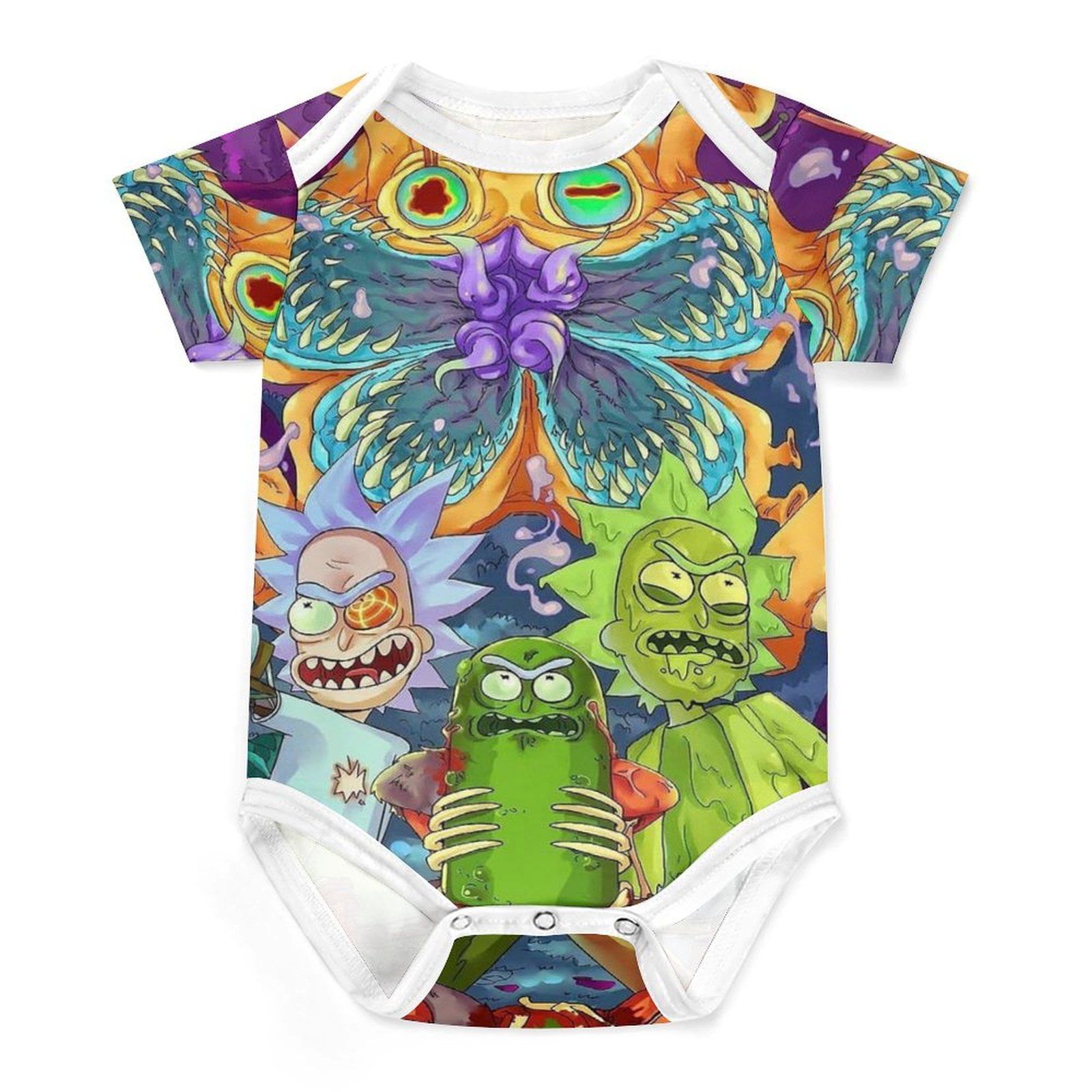 Rick And Morty Baby Bodysuit Boy Girl Clothes Soft Newborn Infant ...