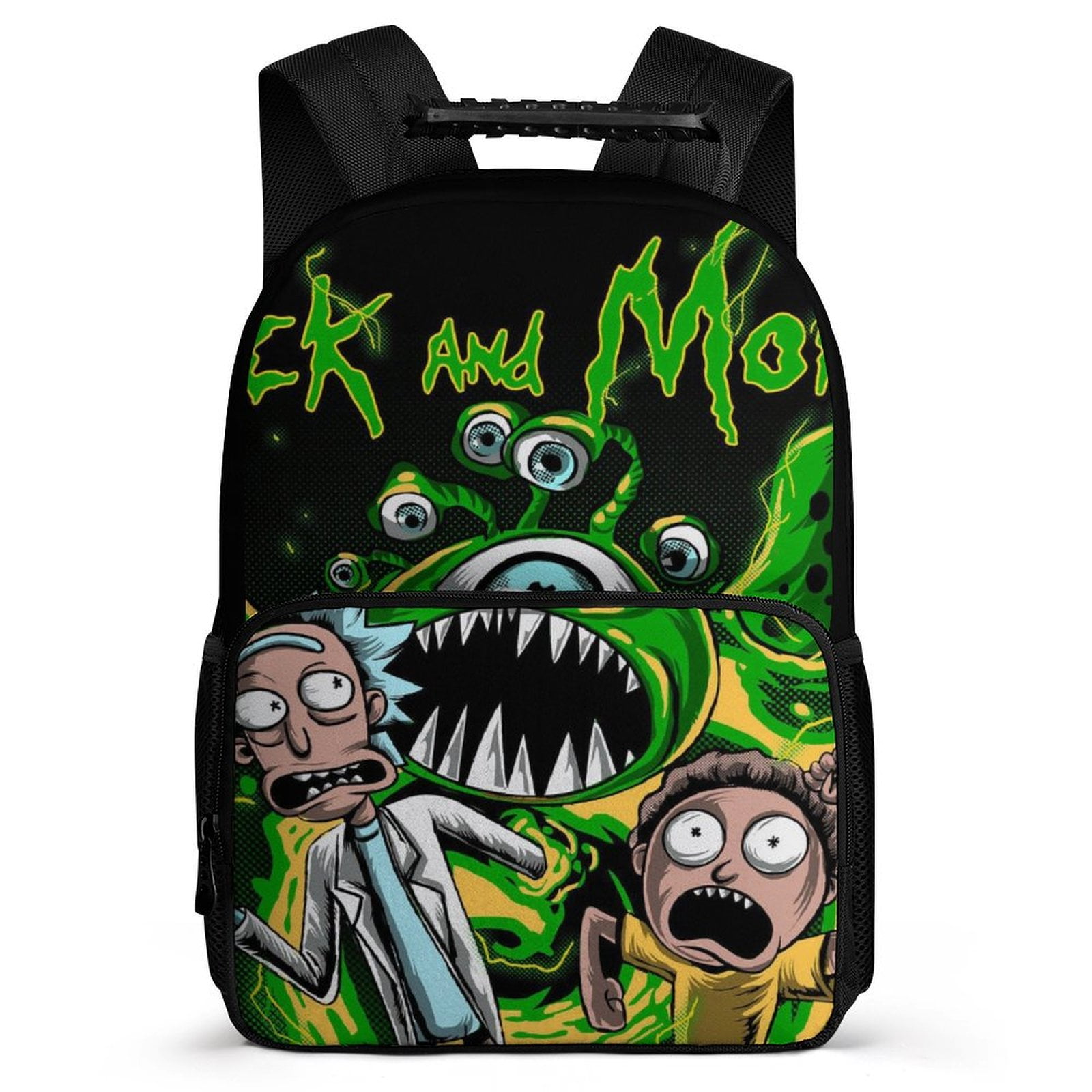 Rick And Morty Backpack 16 Inch Shoulder Laptop Bookbags Casual College ...