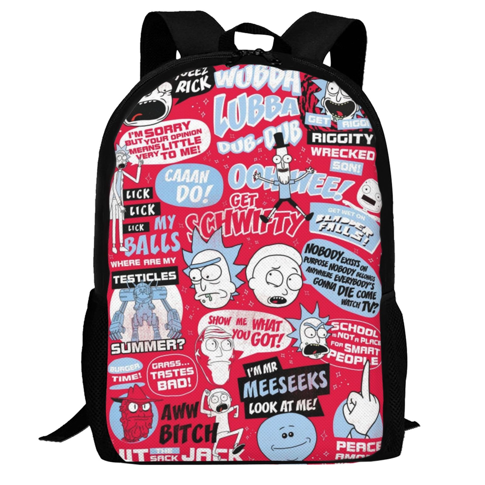 Rick And Morty Backpack,3d Print Laptop Backpack Lightweight Casual ...