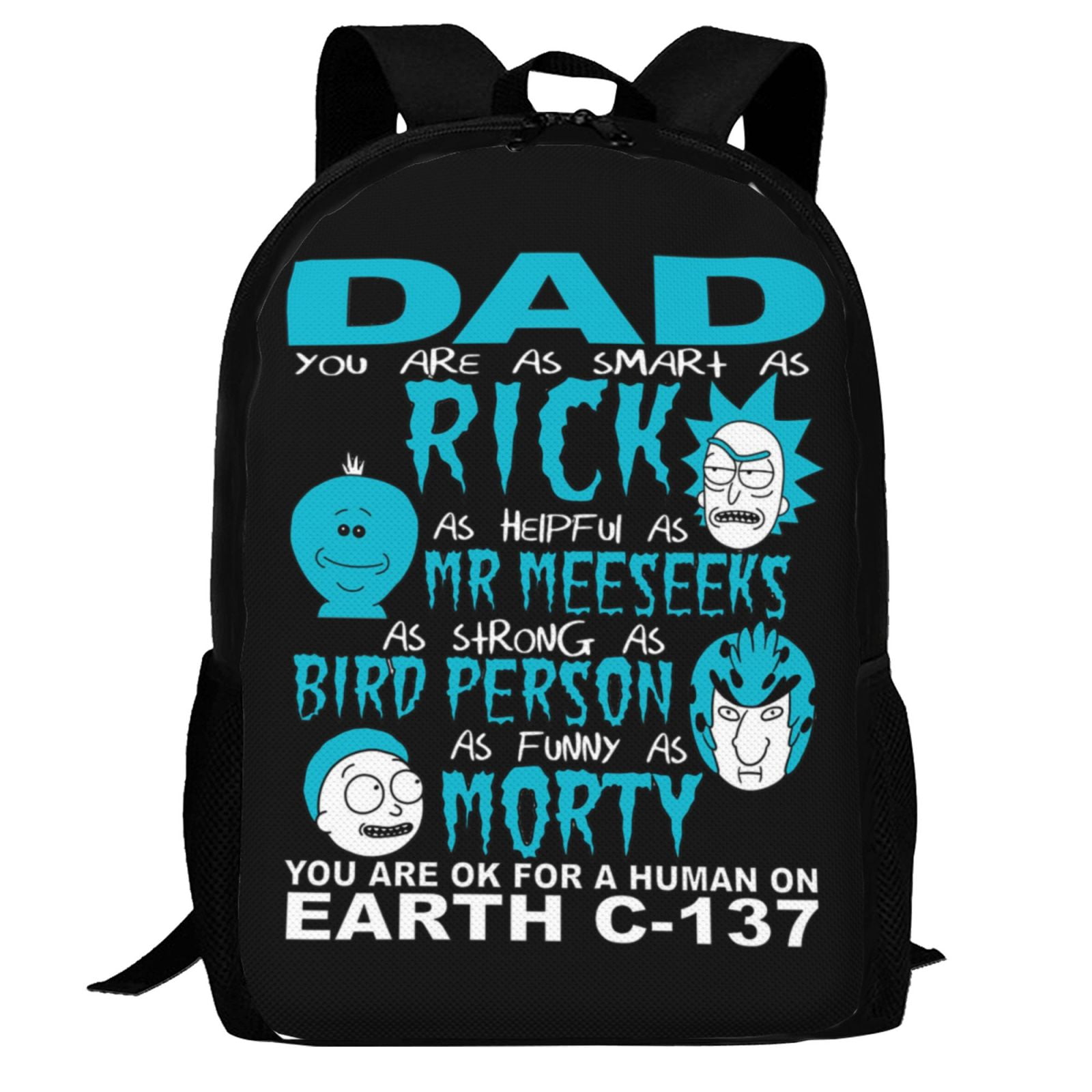Rick And Morty Backpack,3d Print Laptop Backpack Lightweight Casual ...