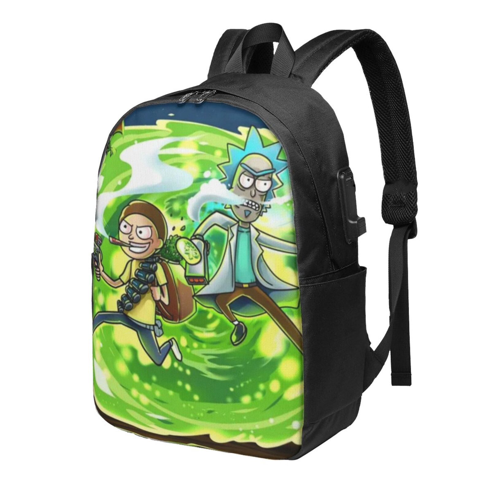 Rick And Morty Backpack Book Bags Casual Daypack For Travel Work Office ...