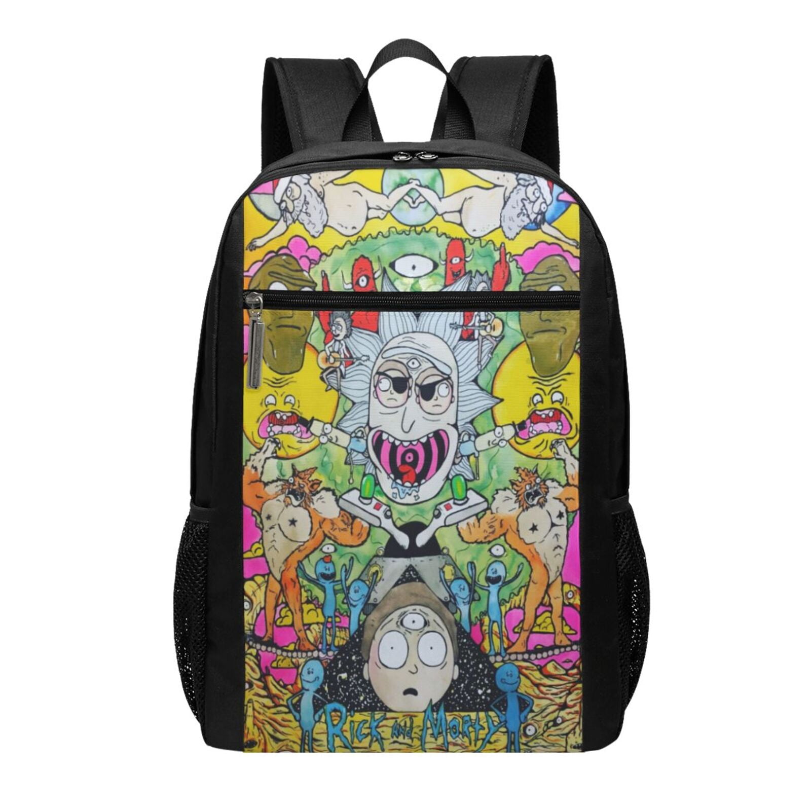 Rick And Morty Backpack Book Bags Casual Daypack For Travel Work Office ...