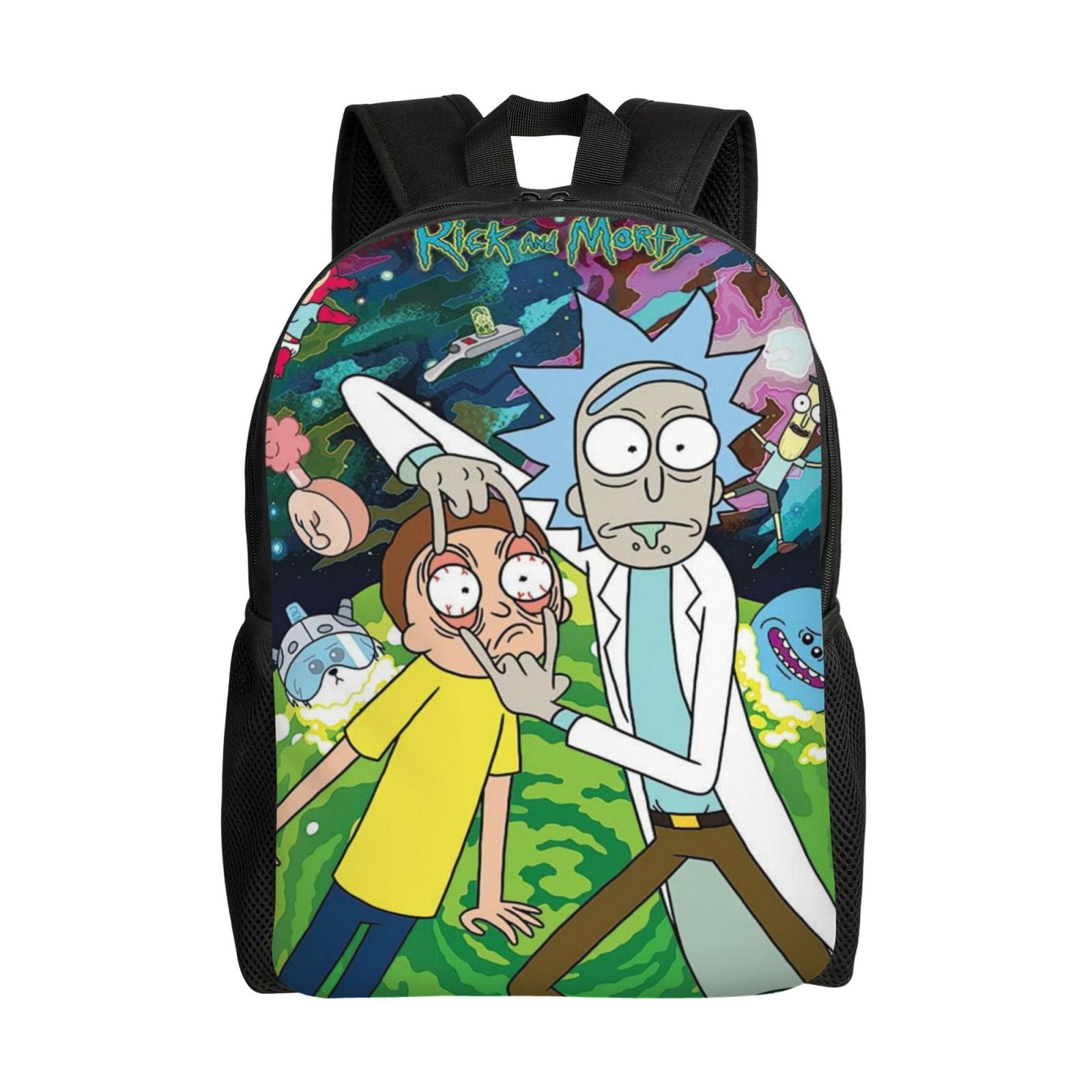Rick And Morty Backpack Book Bags Casual Daypack For Travel Work Office ...