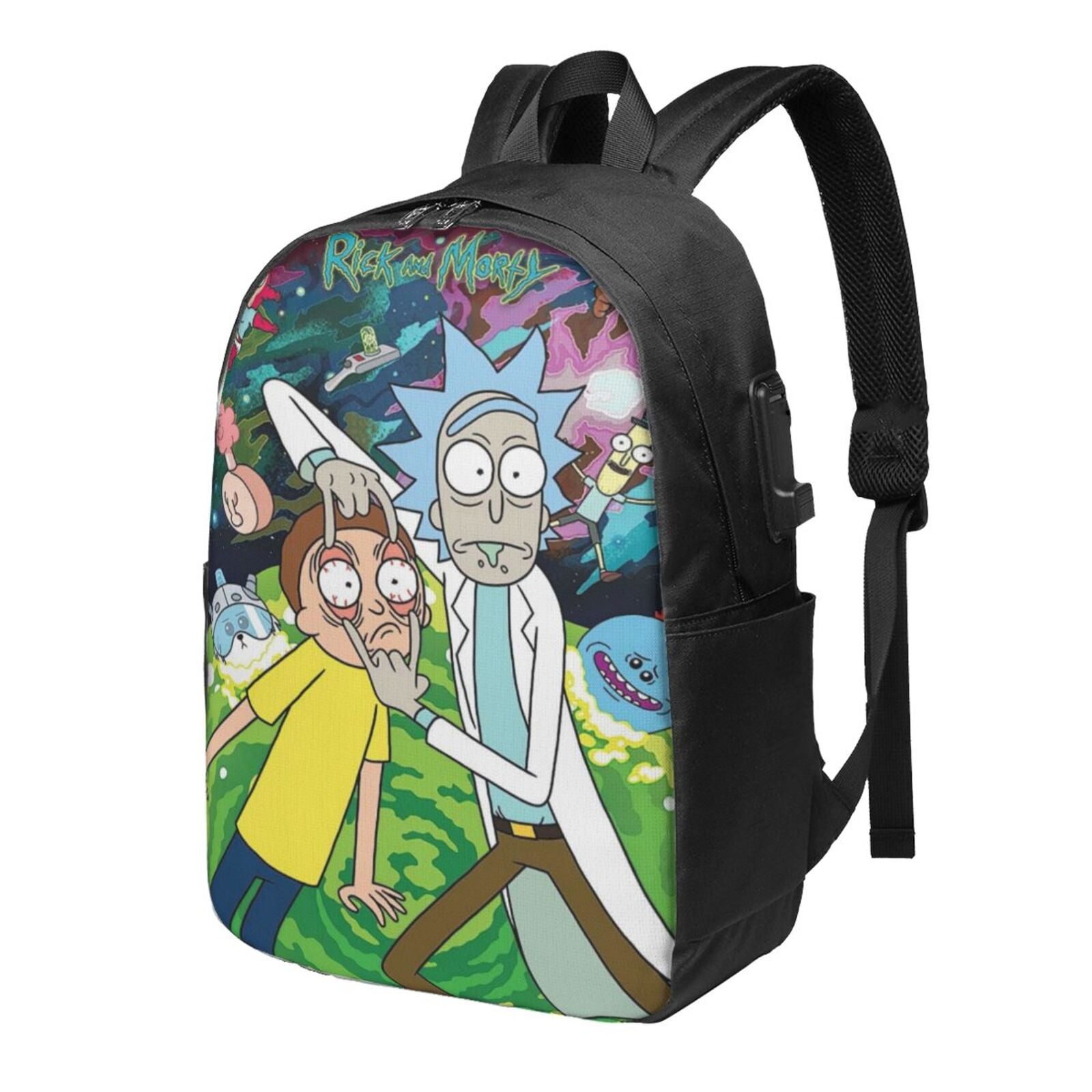 Rick And Morty Backpack Book Bags Casual Daypack For Travel Work Office ...
