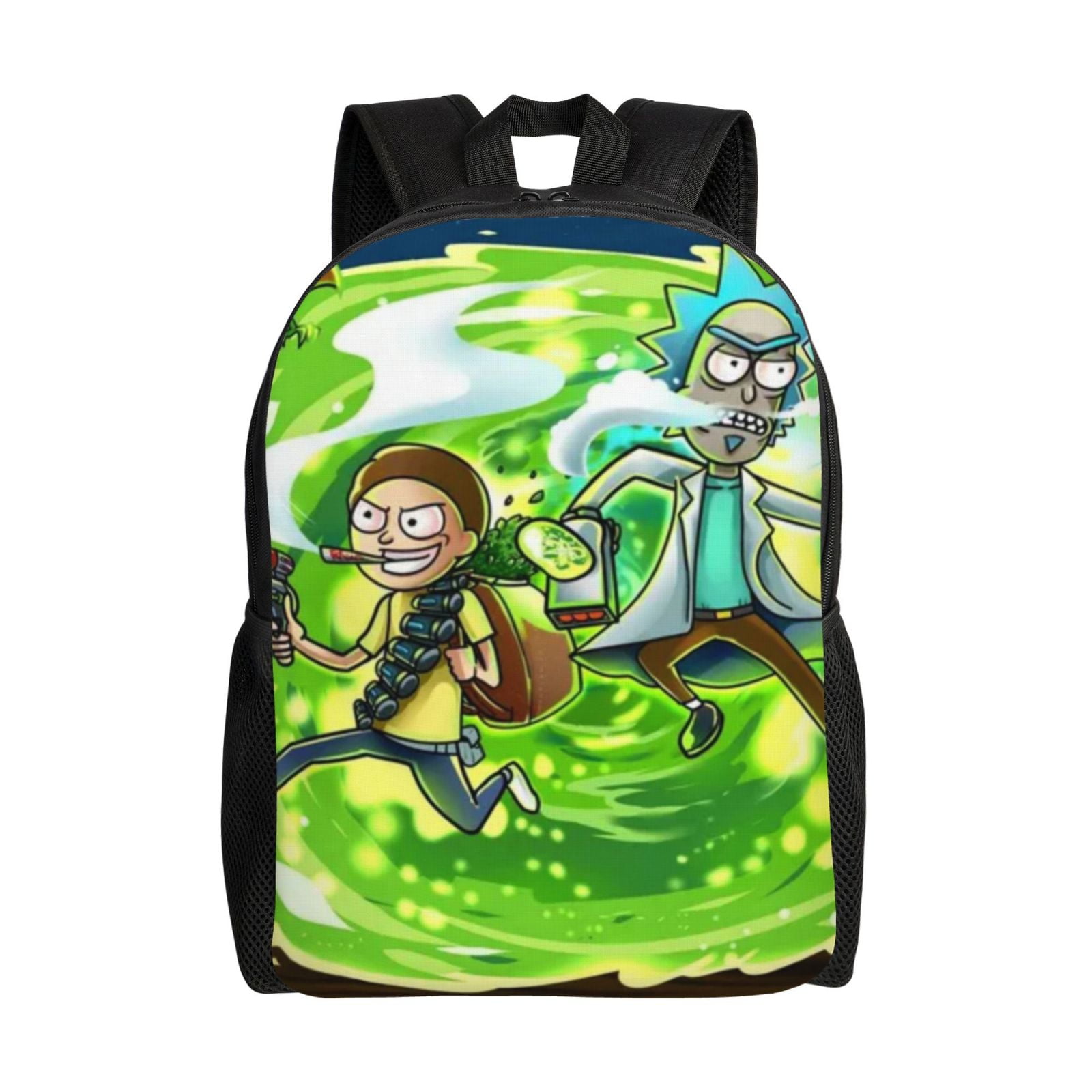 Rick And Morty Backpack Book Bags Casual Daypack For Travel Work Office ...