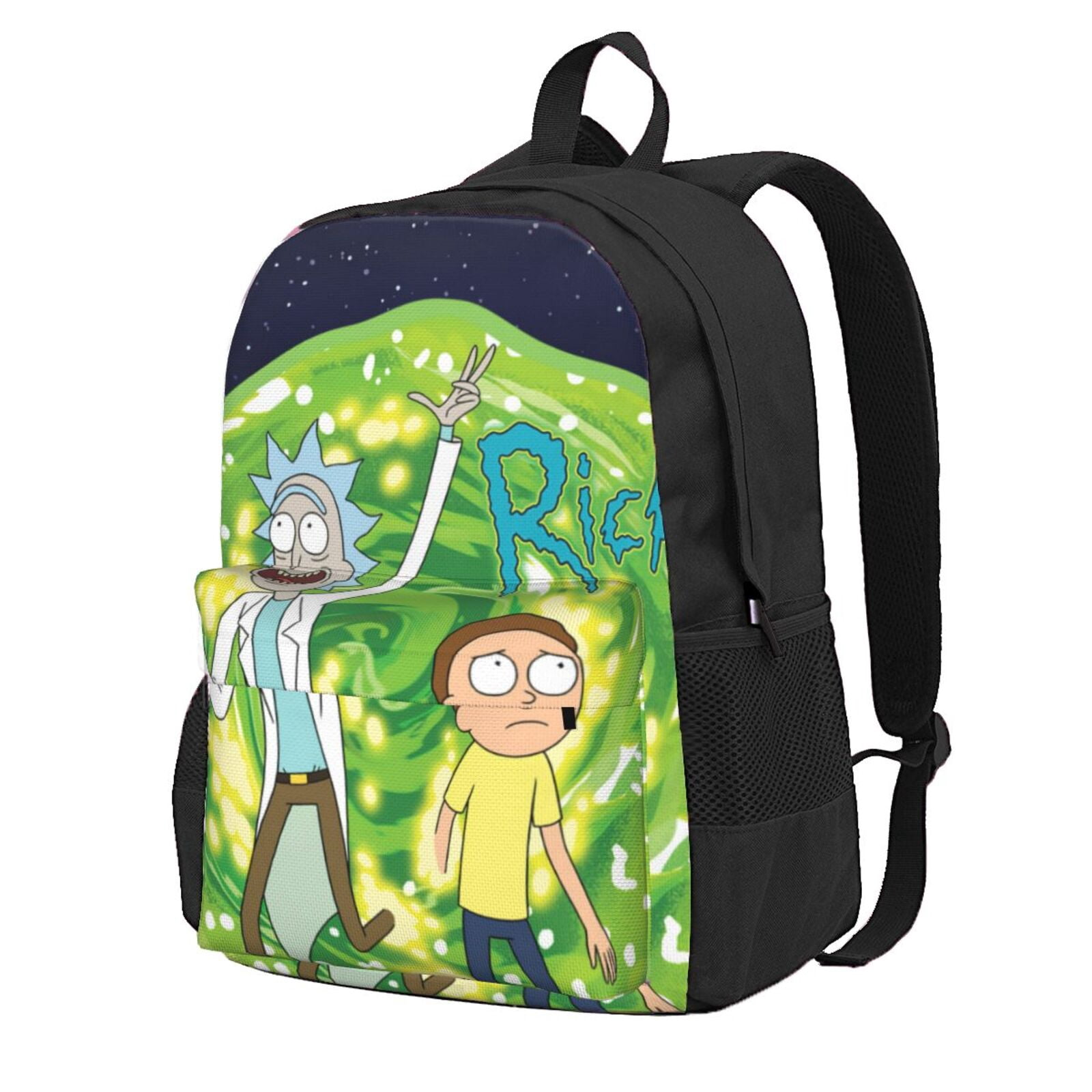 Rick And Morty Backpack Book Bags Casual Daypack For Travel Work Office ...