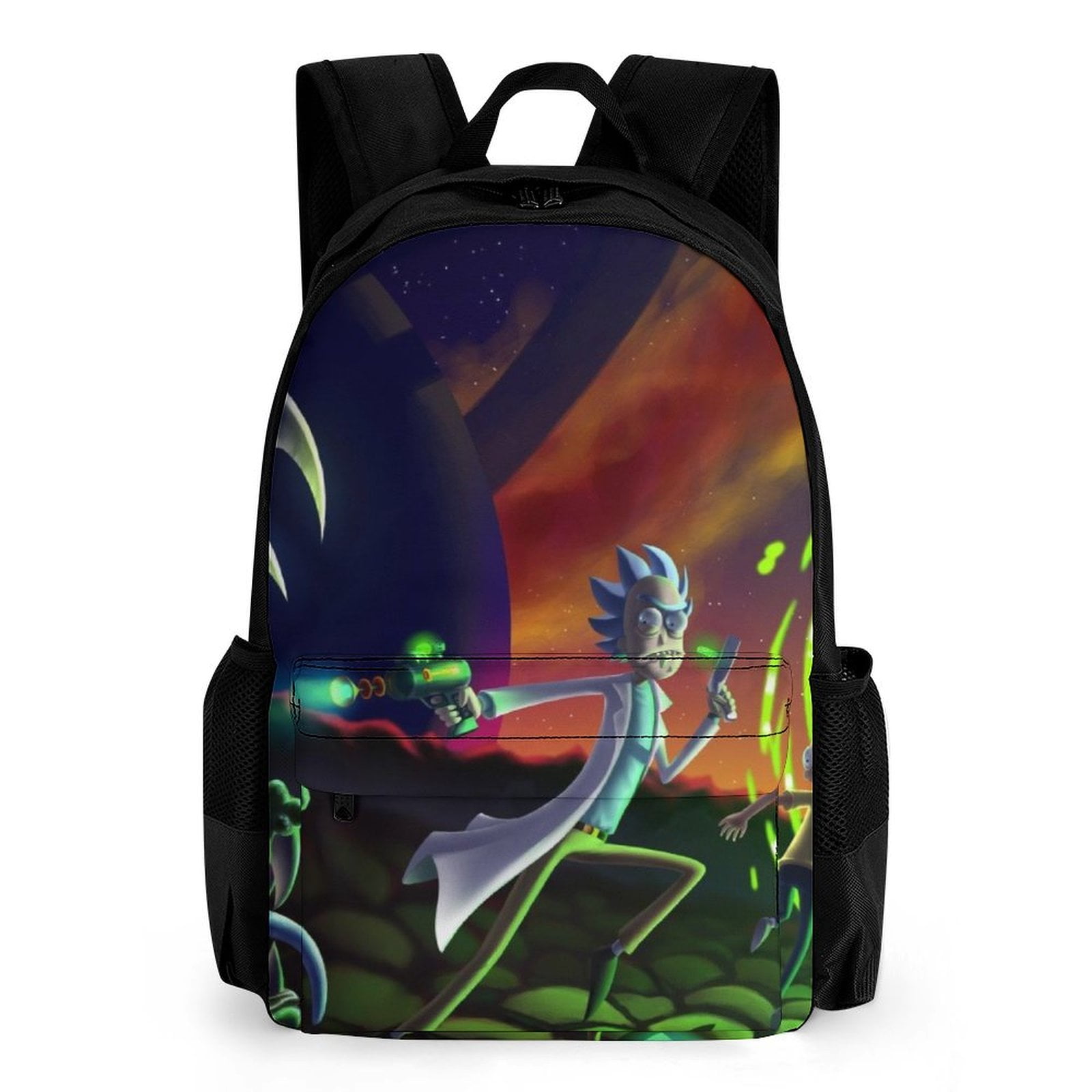 Rick And Morty Backpack Book Bags Casual Daypack for Travel Work Office ...
