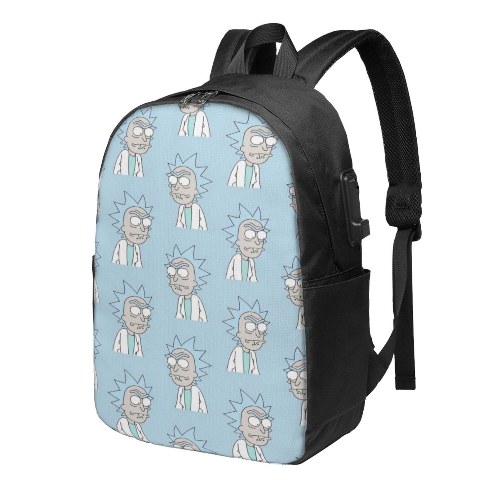 Rick And Morty Backpack Cartoon College Casual Laptop Schoolbag 17 Inch ...