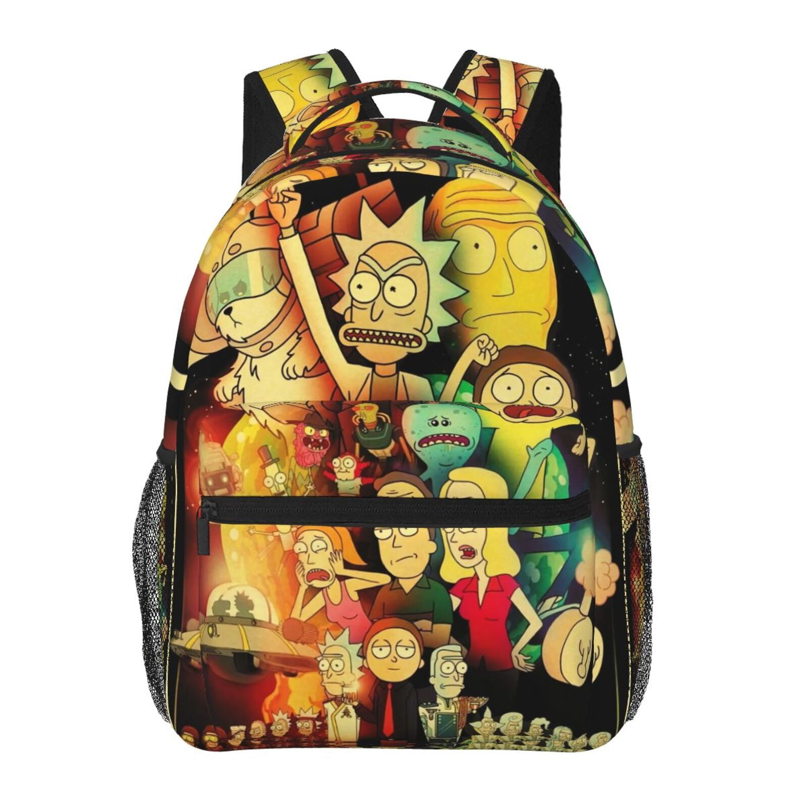 Rick And Morty Backpack Funny Printed College Laptop Schoolbag Daily ...