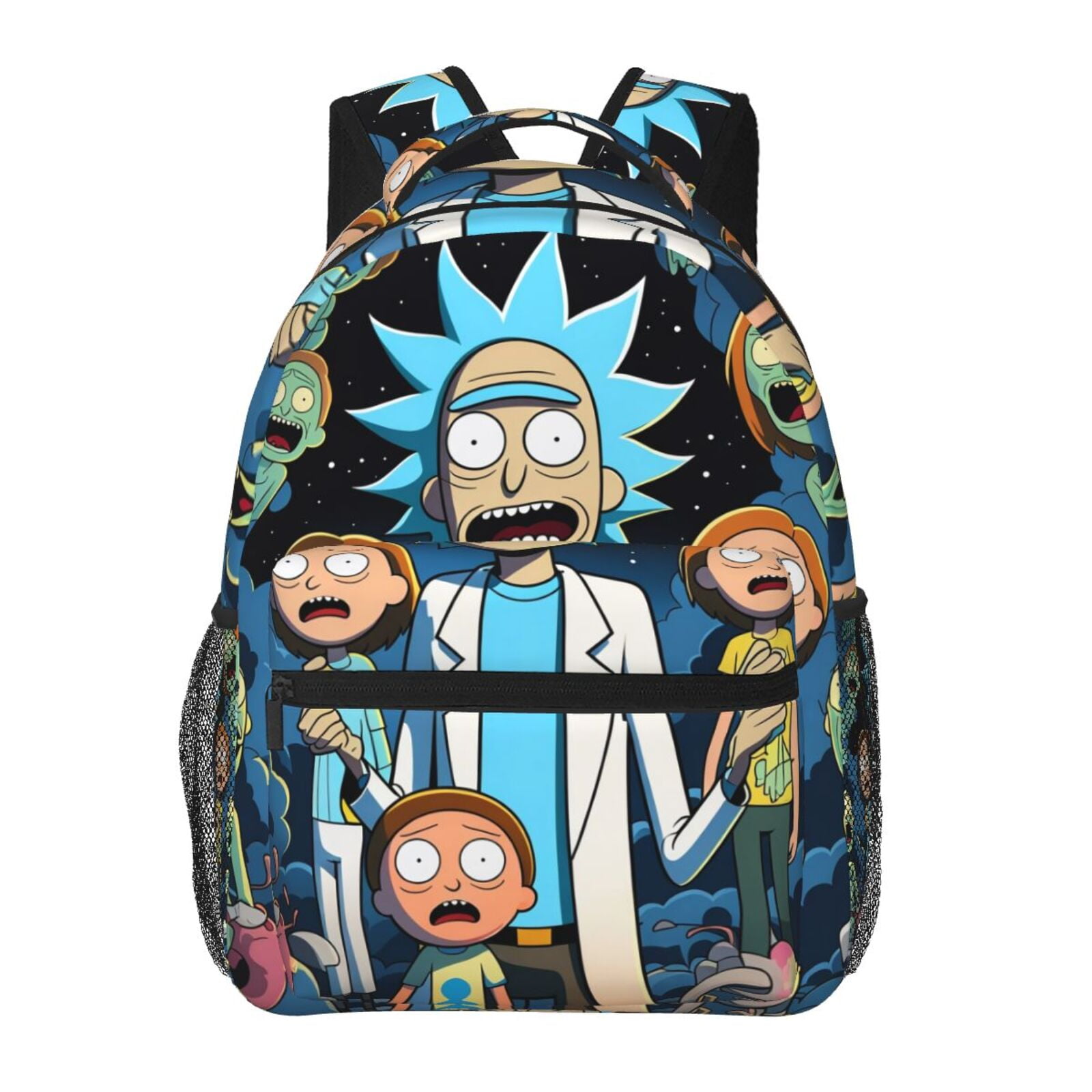 Rick And Morty Backpack Funny Printed College Laptop Schoolbag Daily ...