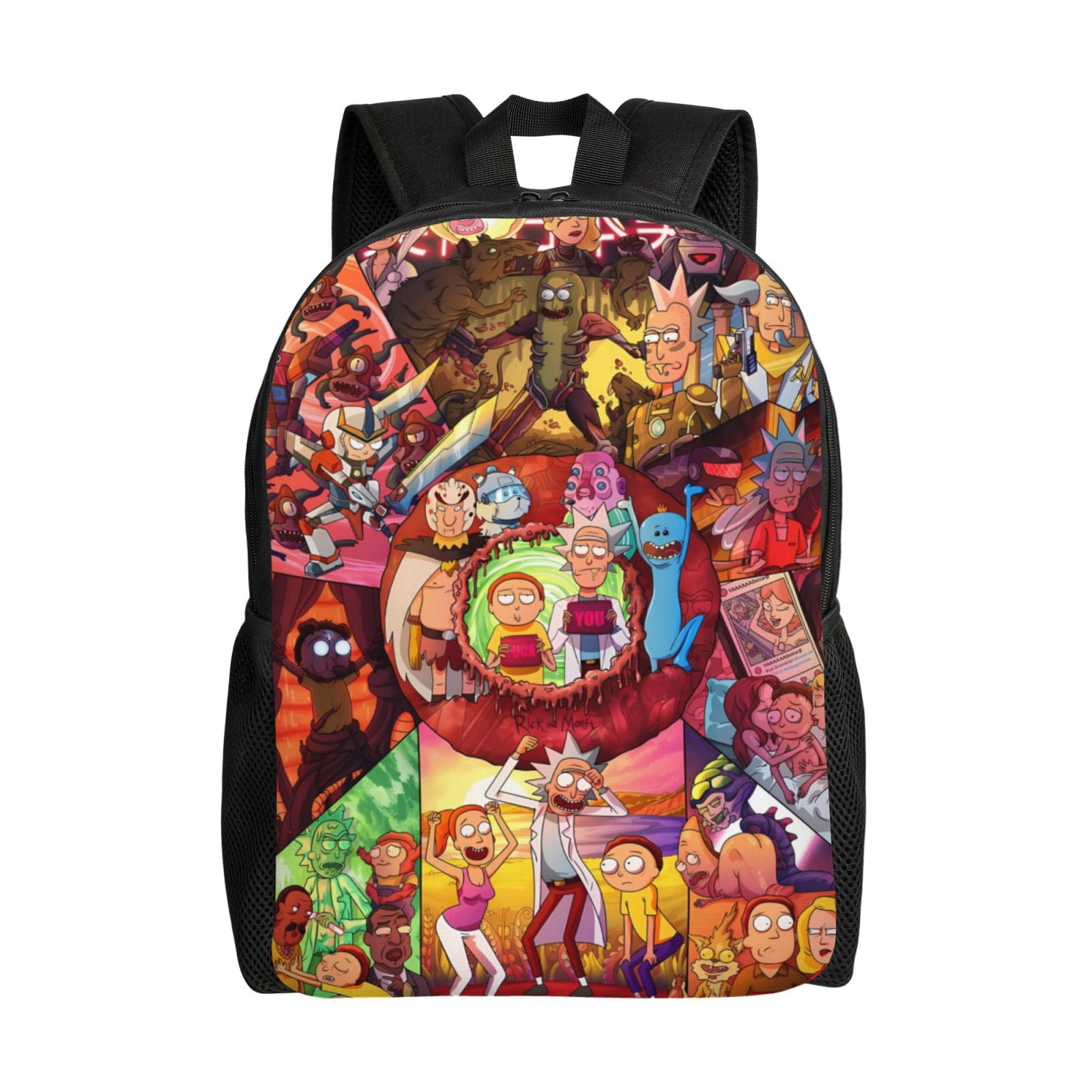 Rick And Morty Backpack Basics Backpack for School, Study, Travel ...