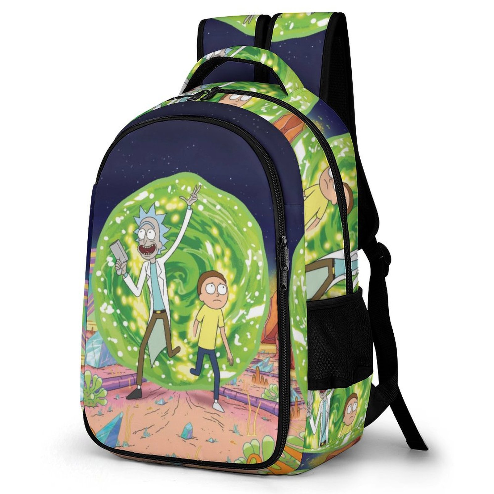 Rick And Morty Backpacks Bookbag Casual Daypack Backpacks for Travel ...