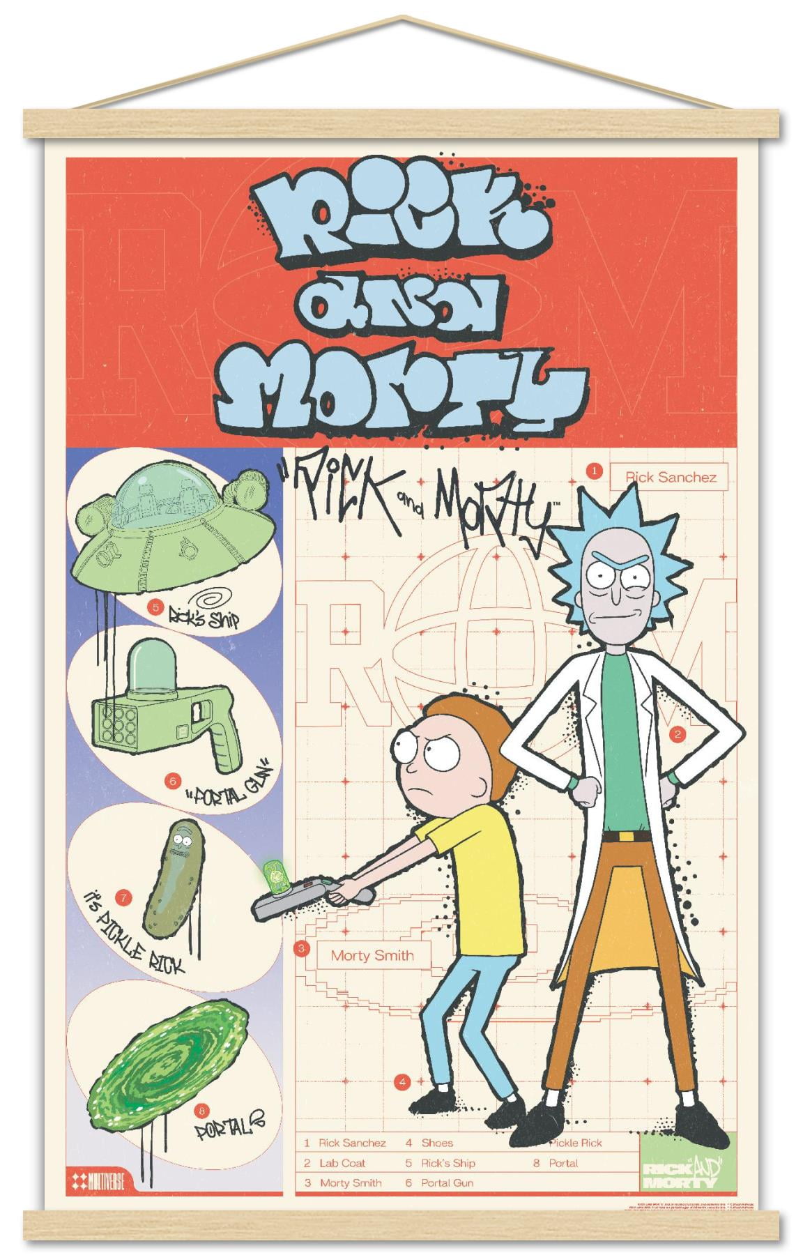 Rick And Morty: Bodega - Multiverse Wall Poster with Magnetic Frame, 22 ...