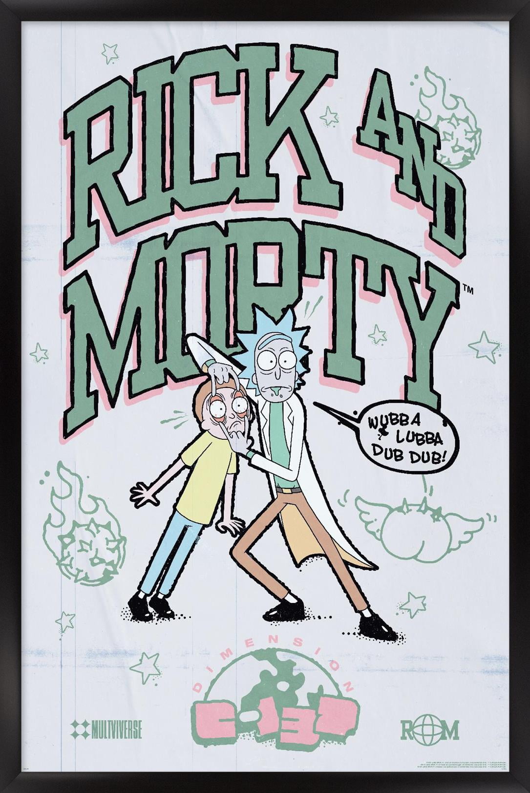 Rick And Morty: Bodega - Wubba Wall Poster, 22.375" x 34" Framed ...