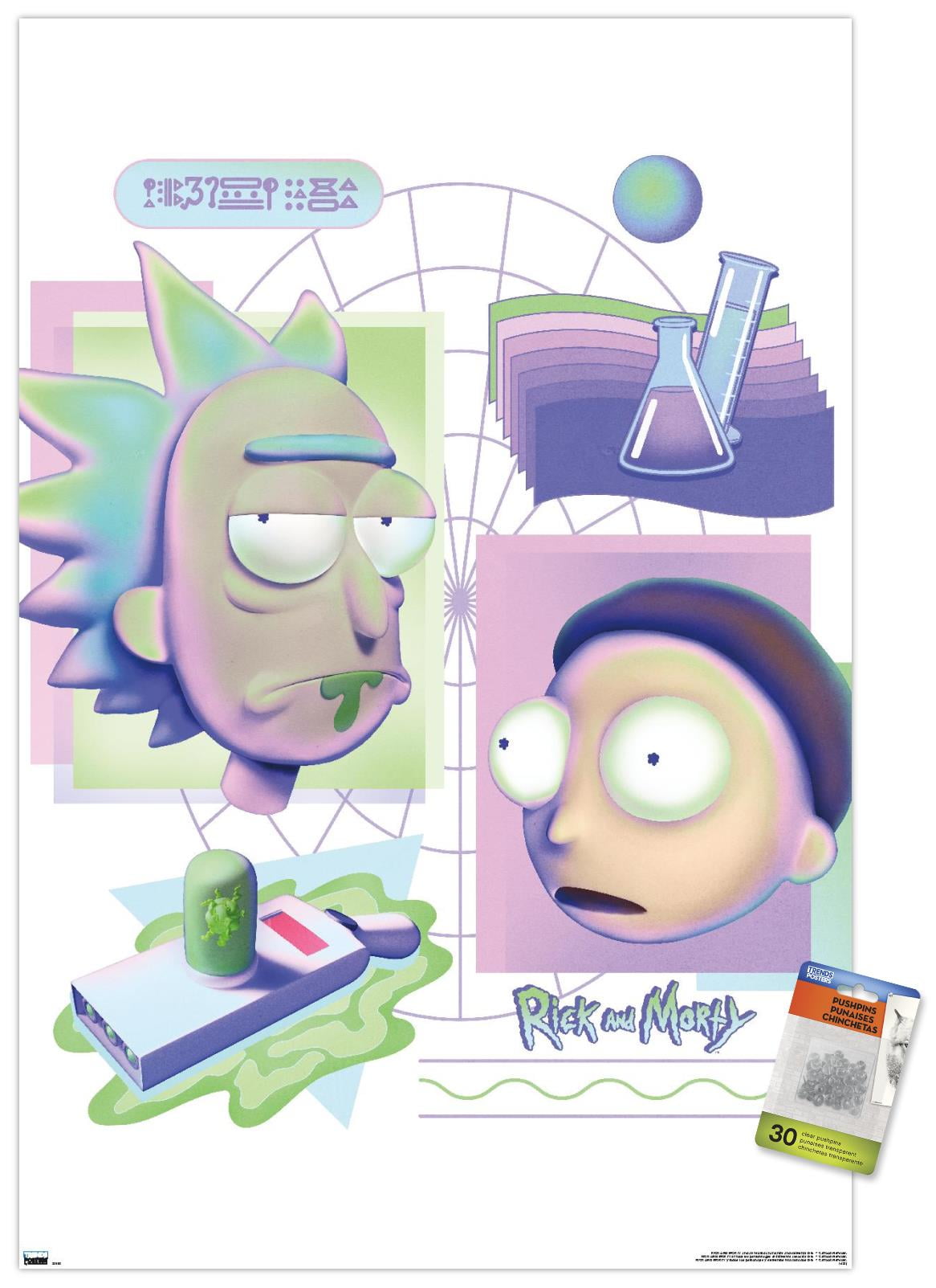 Rick And Morty - Chemistry Wall Poster with Push Pins, 22.375" x 34 ...