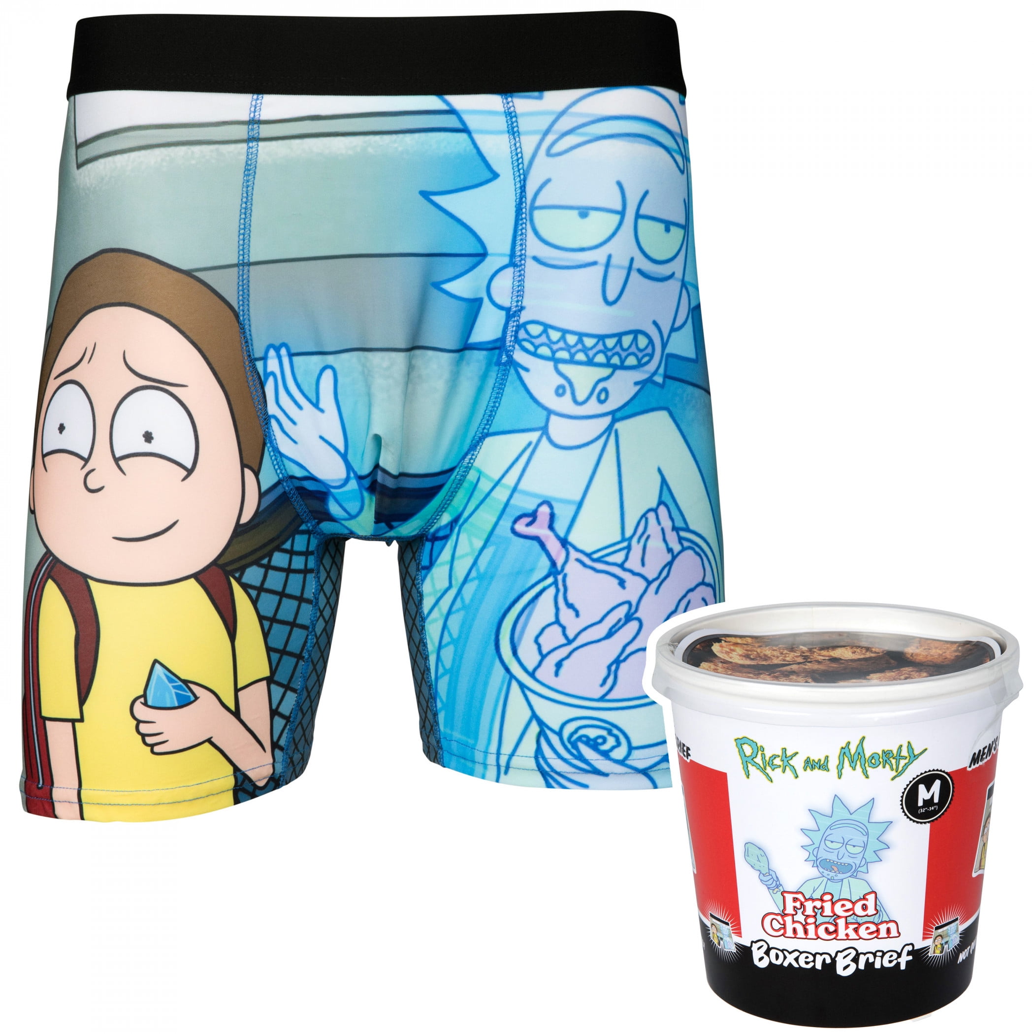 Rick And Morty Chicken Legs Boxer Briefs in Novelty Packaging-Medium ...