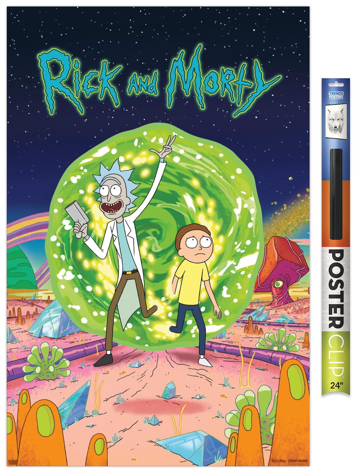 Rick And Morty - Cover Wall Poster, 22.375" x 34" - Walmart.com