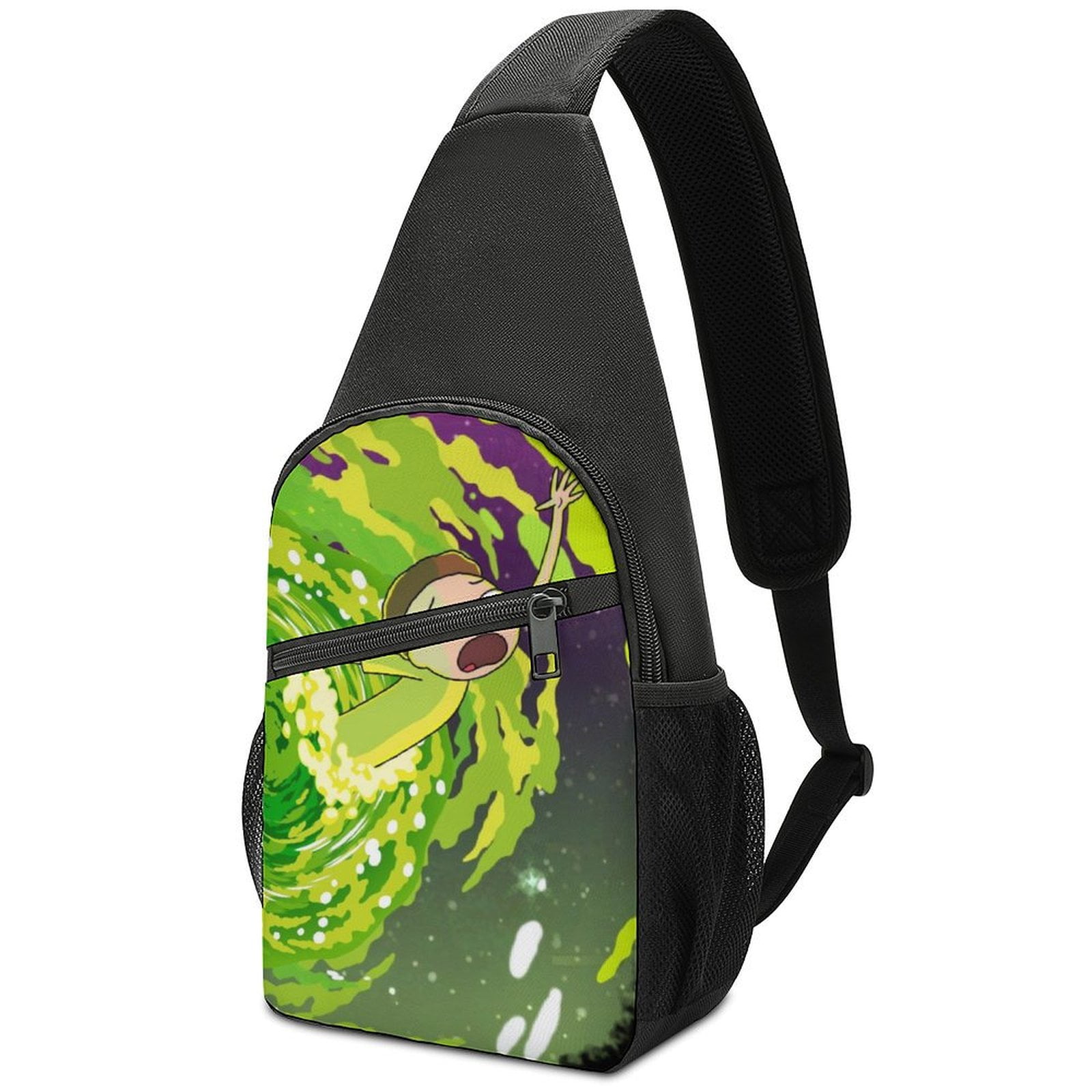 Rick And Morty Crossbody Backpack Sling Bag for Men Women One Shoulder ...
