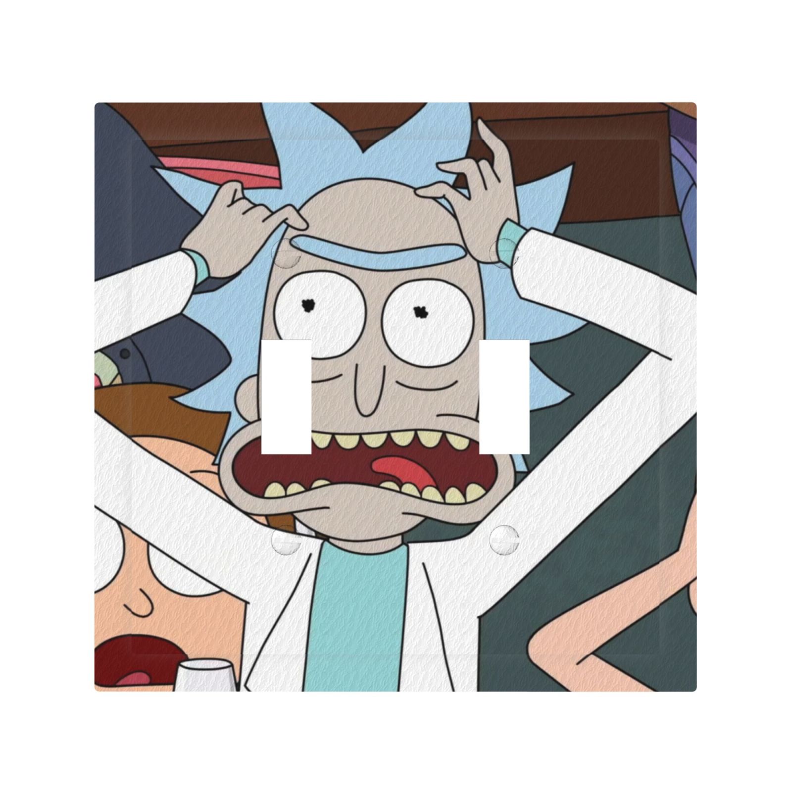 Rick And Morty Decorative Wall Plates, Mid-Size 4.92" height x 4.96 ...