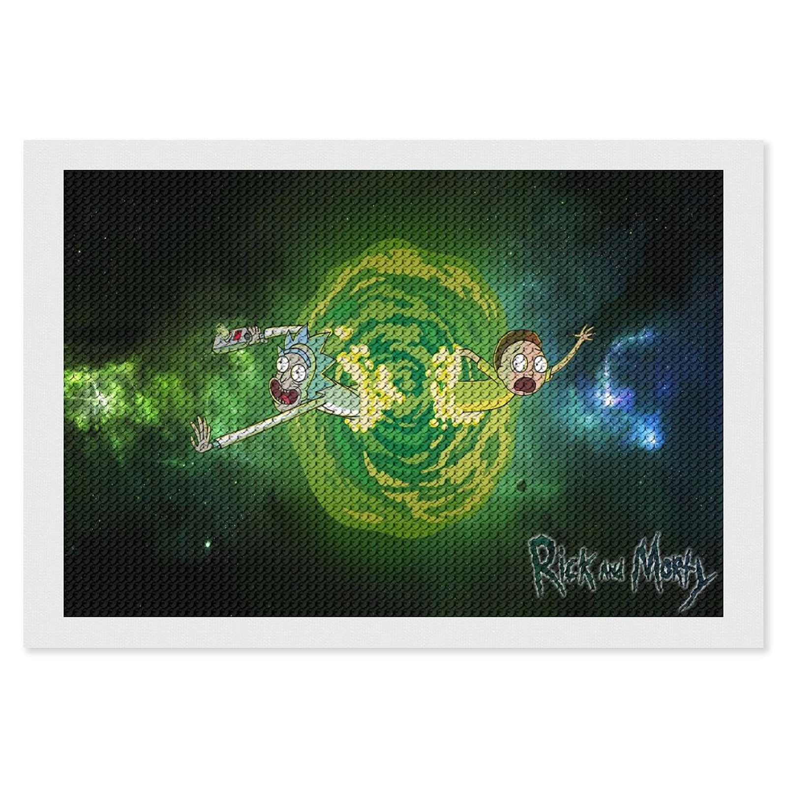 Rick And Morty Diamond Art Kits for Adults, Diamond Art Gem Art ...