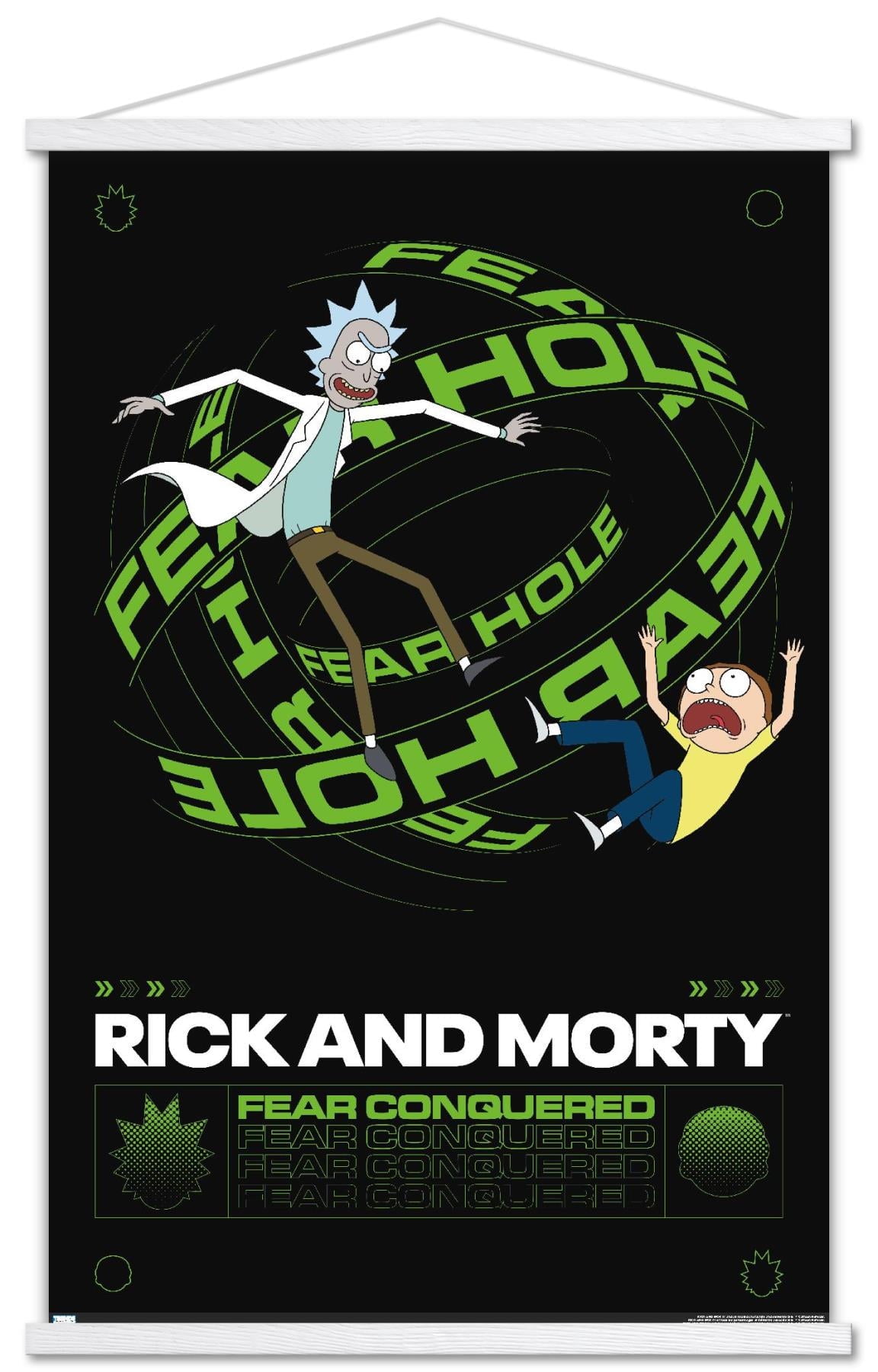 Rick And Morty - Fear Hole Wall Poster with Magnetic Frame, 22.375" x ...