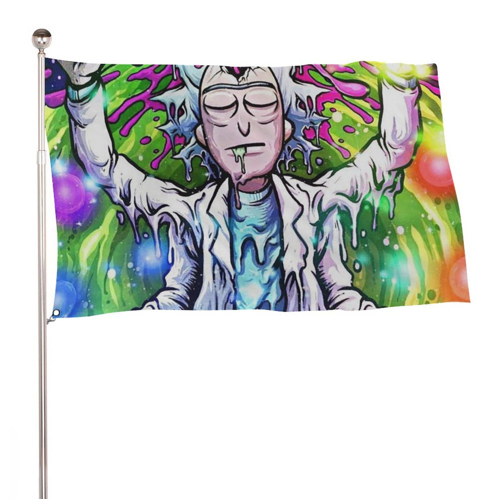 Rick And Morty Garden Banner - Double-Sided House Outdoor Flag for Yard ...