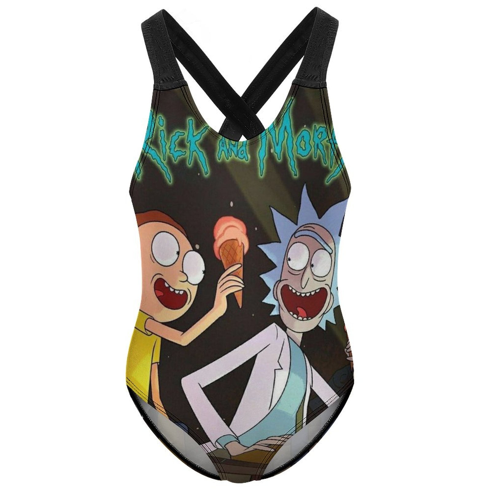 Rick And Morty Girls One-piece Swimsuit Beach Pool Kids Swimwear ...