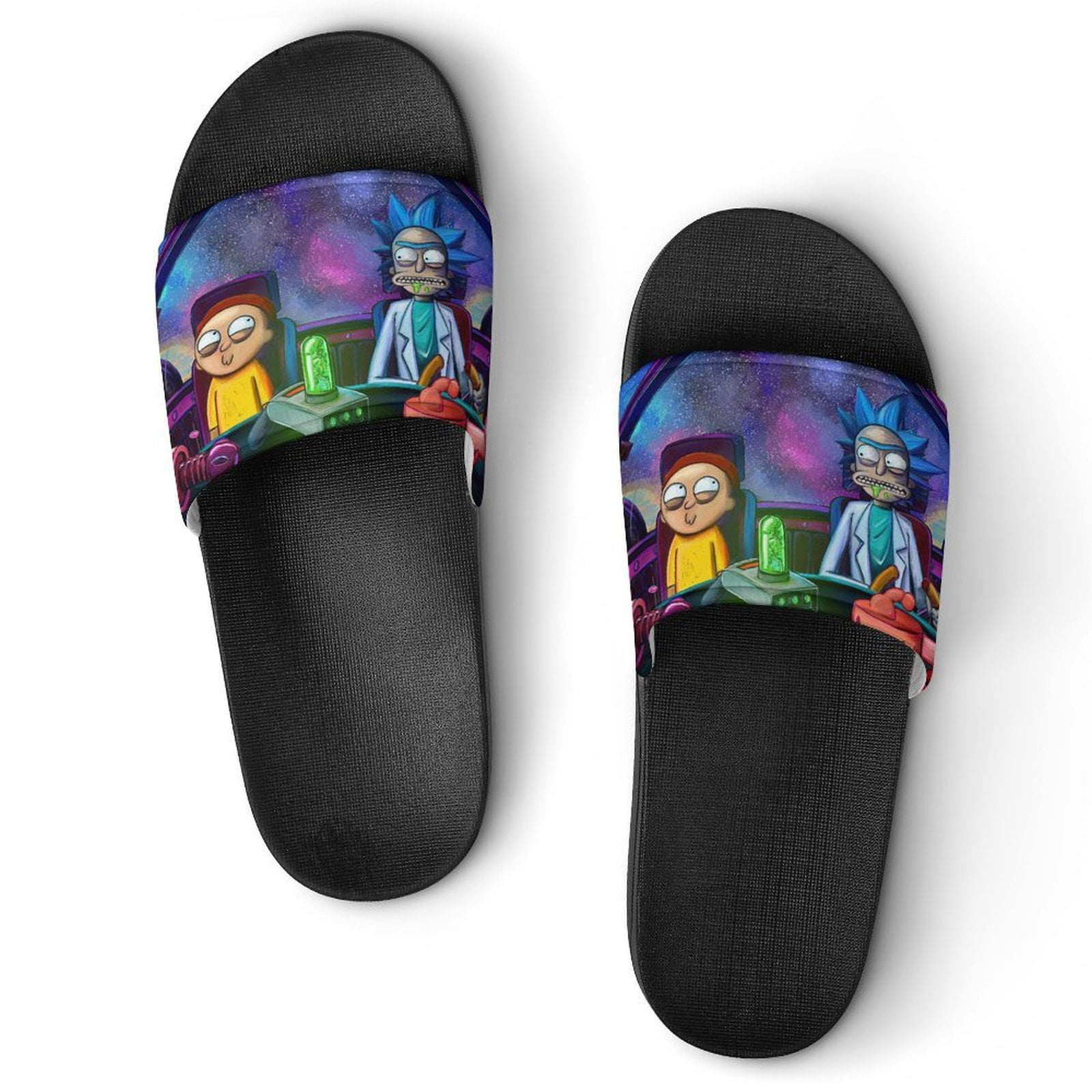 Rick And Morty Home Slippers Slide Sandals, Casual Pool Slide Outdoor ...