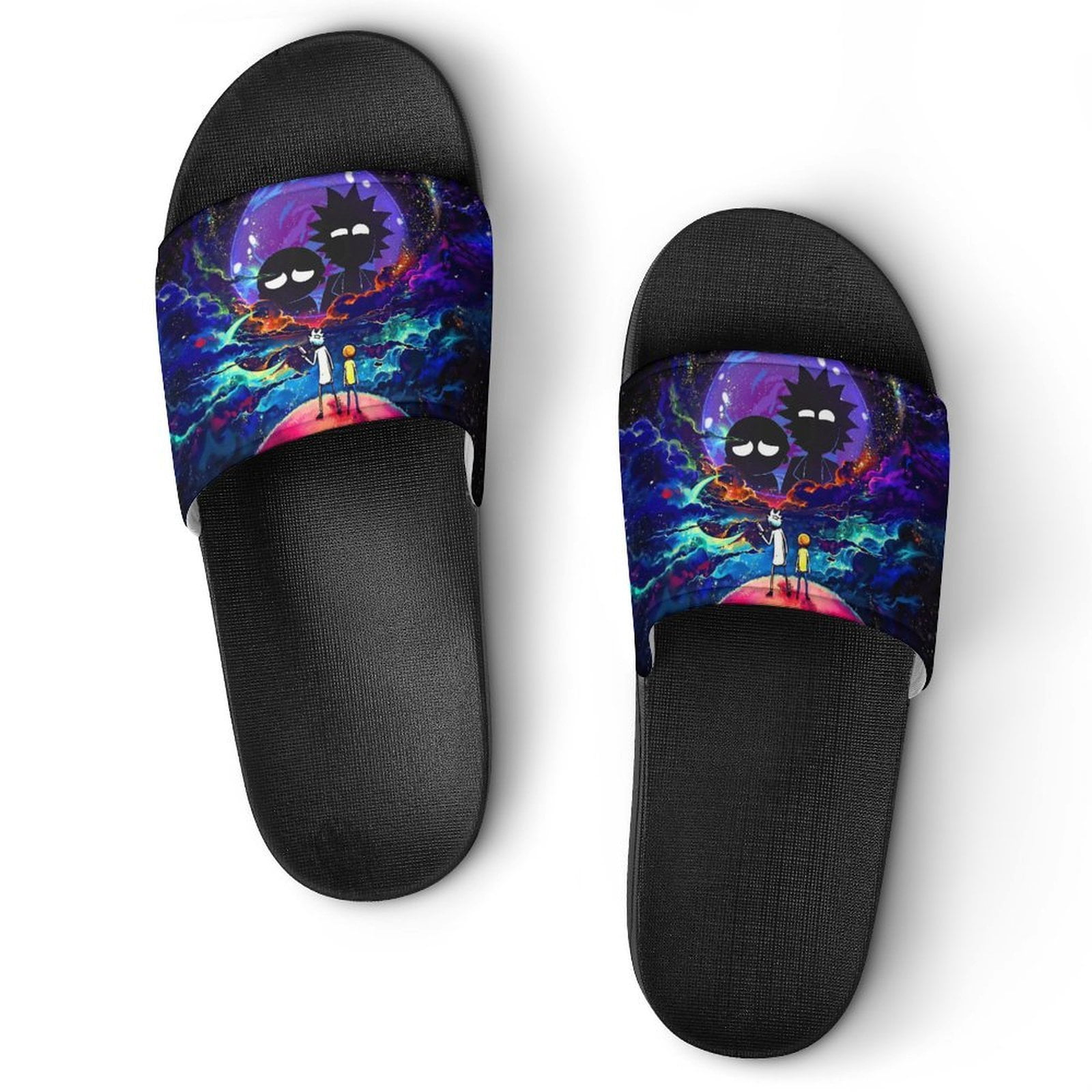 Rick And Morty Home Slippers Slide Sandals, Casual Pool Slide Outdoor ...